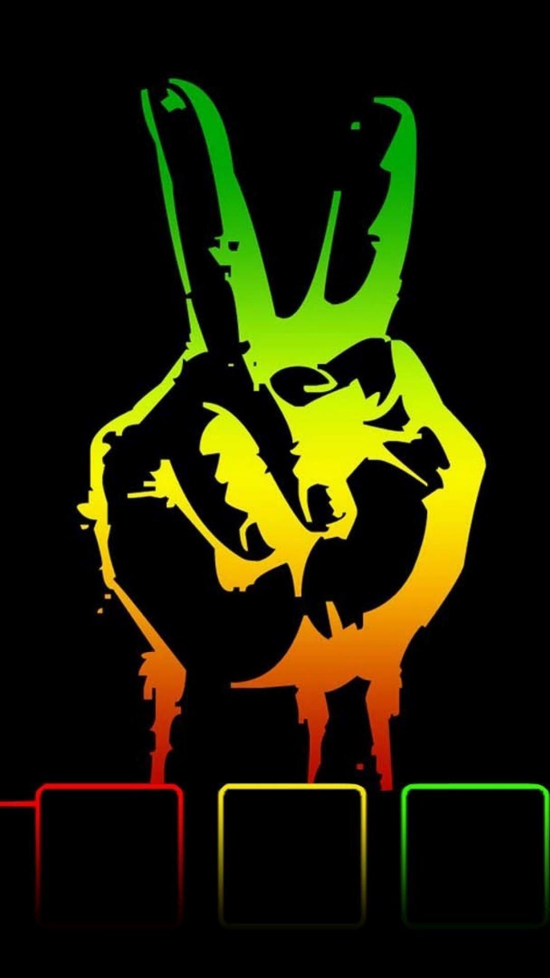 Batman Lock Screen Wallpaper 11 Data-src - Rasta Peace Sign Hand ...