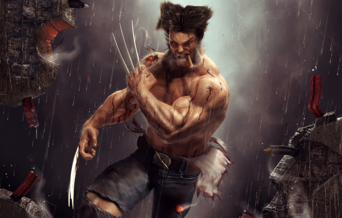 Photo Wallpaper Wolverine, Logan, Artwork, Wide - Logan Wallpaper ...