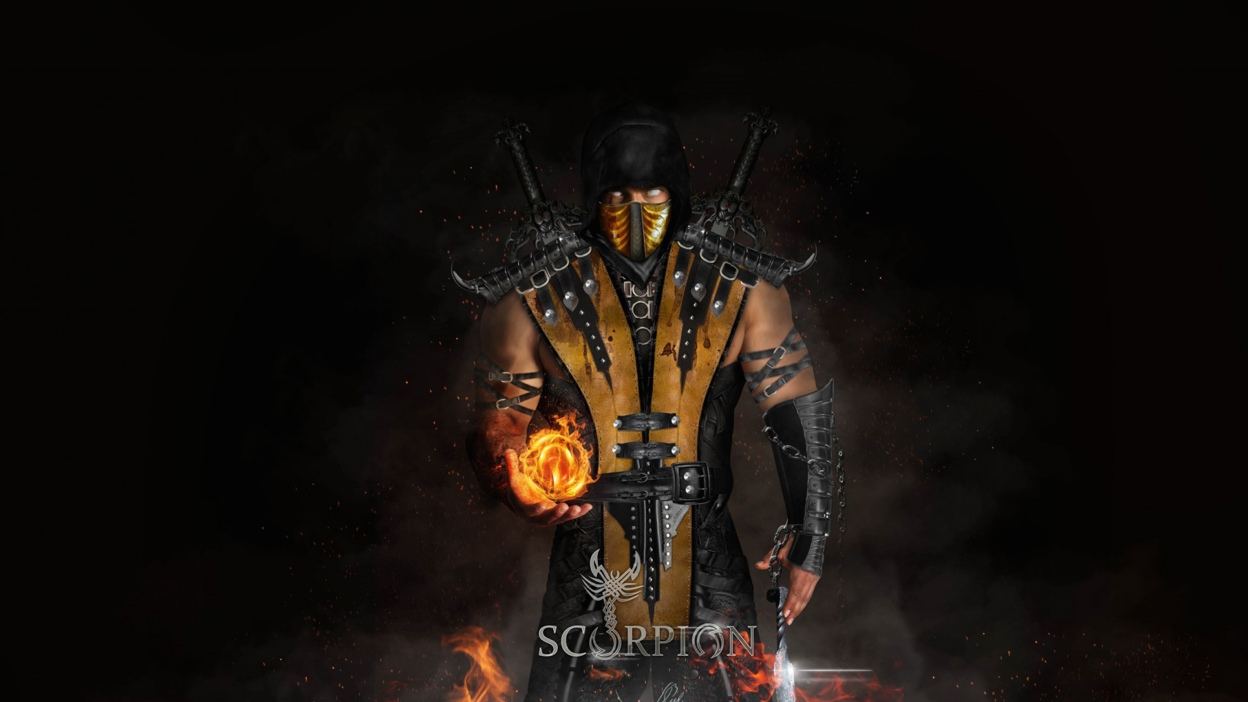 Inferno Scorpion Mortal Kombat - 2560x1440 Wallpaper - teahub.io