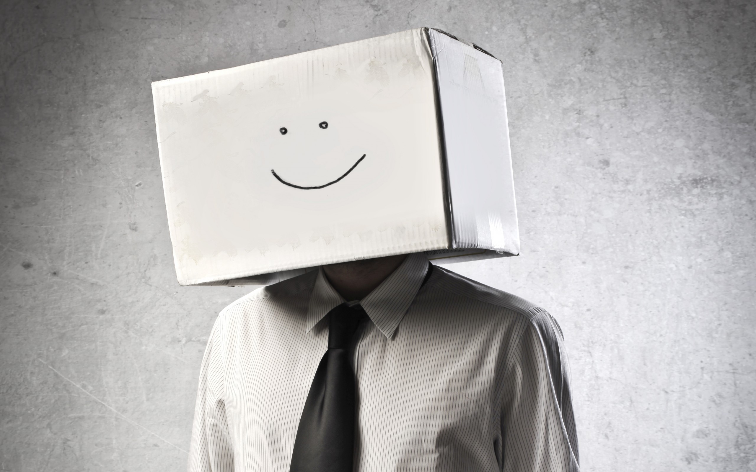 Box With Smiley Face - 2560x1600 Wallpaper - teahub.io