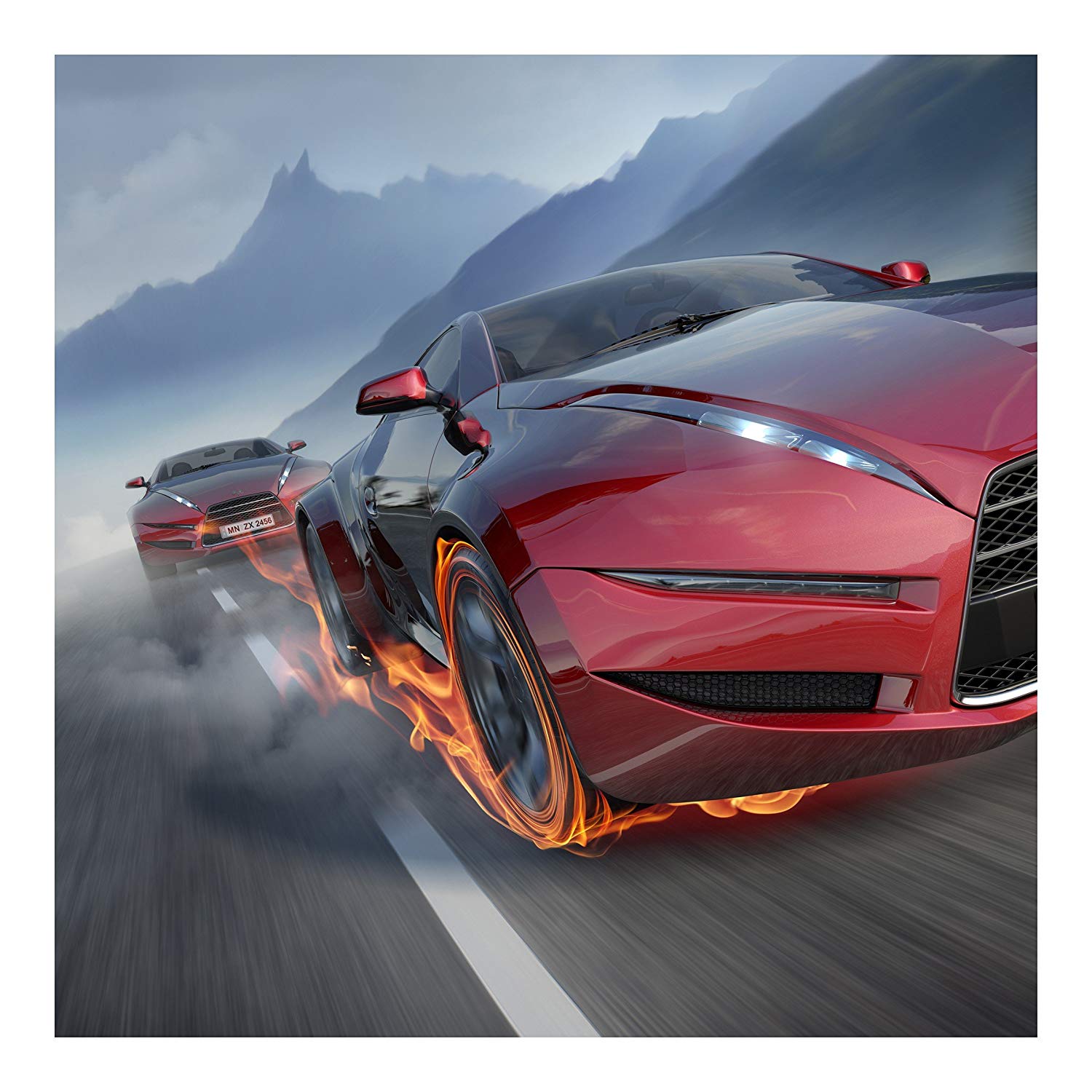 Car On Curved Roads - 1500x1500 Wallpaper - teahub.io