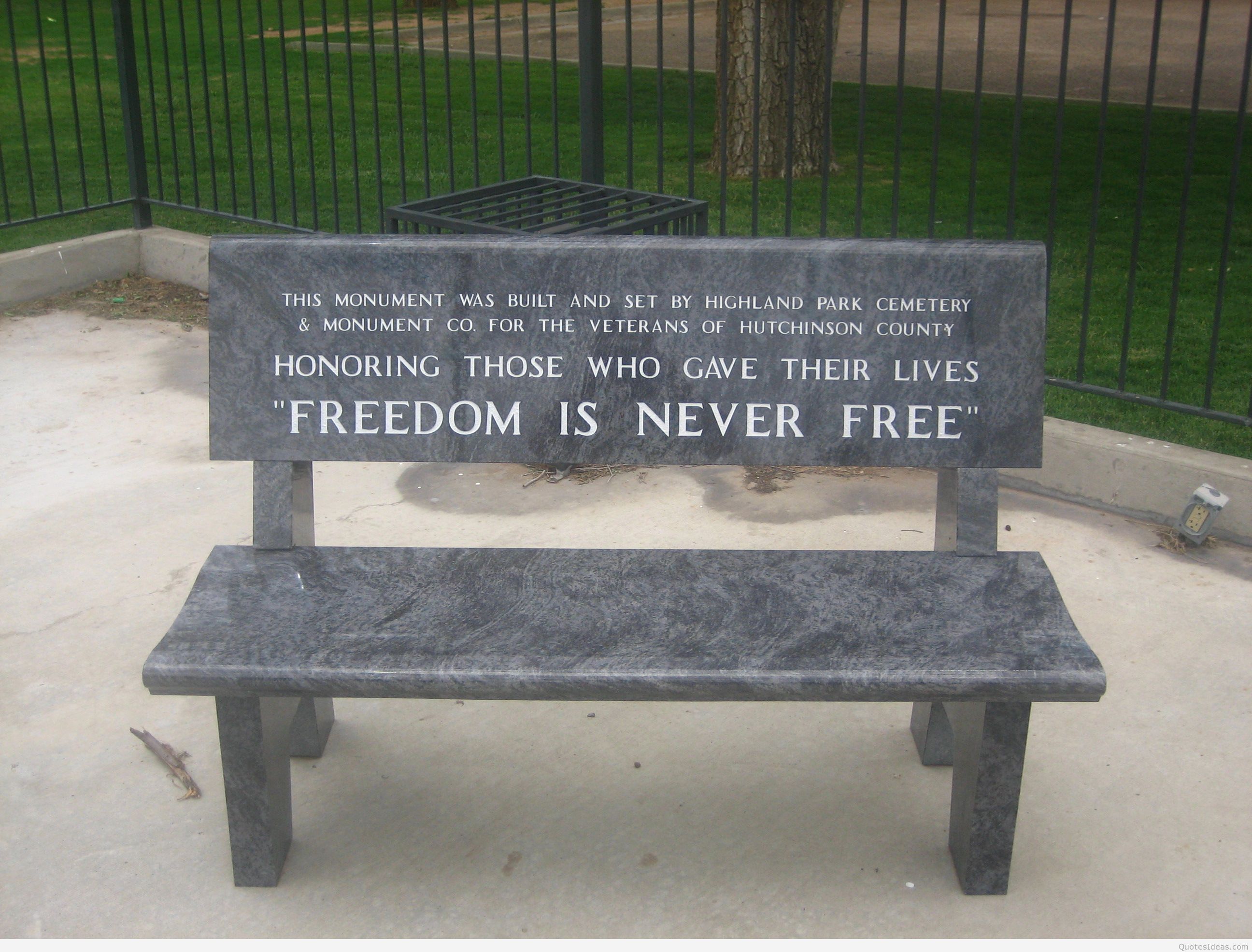 Freedom Is Never Free Hd Wallpaper Quote - 2592x1971 Wallpaper - teahub.io