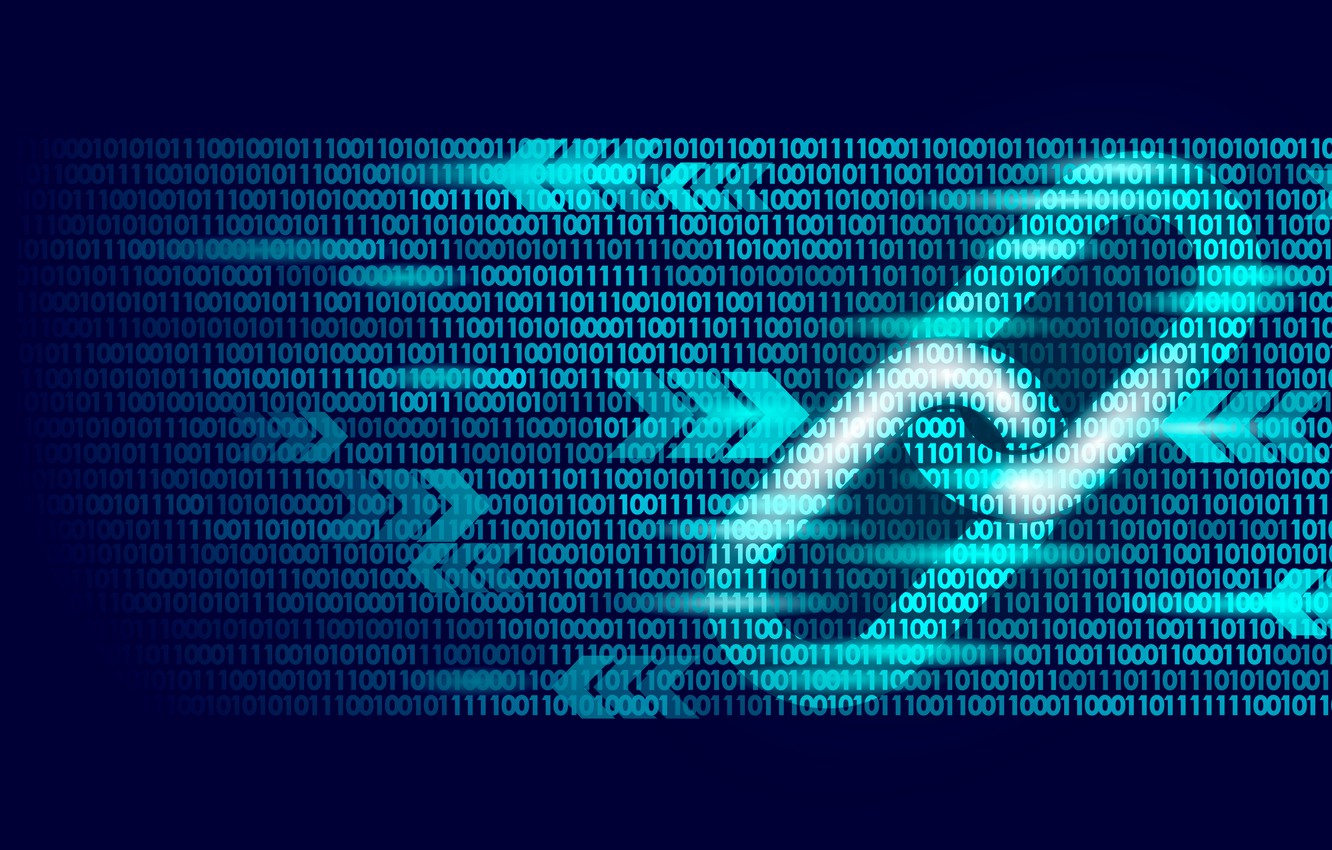 Photo Wallpaper The Inscription, Chain, Blue, Fon, - Blockchain ...