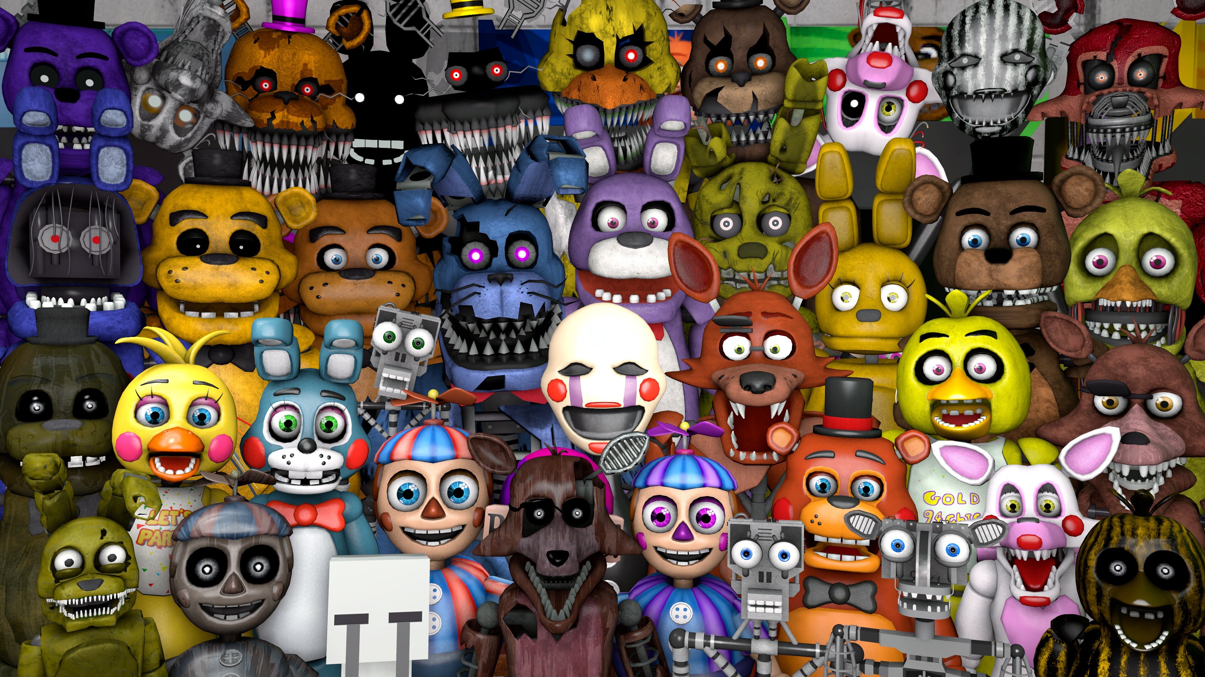 Todos Los Personajes De Fnaf - 3840x2160 Wallpaper - teahub.io Todos Los Personajes De Fnaf - 3840x2160 Wallpaper - teahub.io