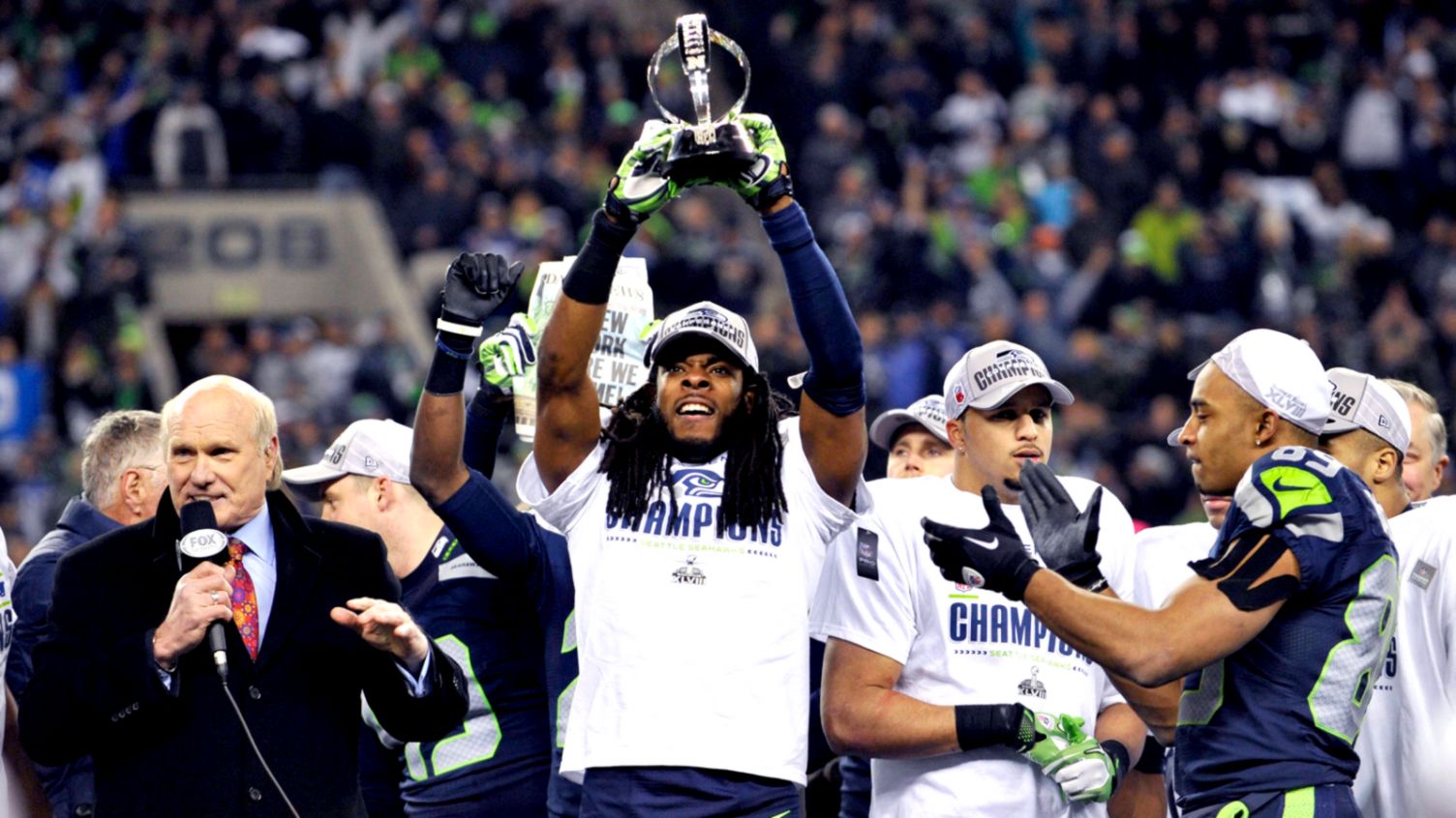 Seattle Seahawk Wallpapers Hd - Seattle Super Bowl Win - 1504x846 ...