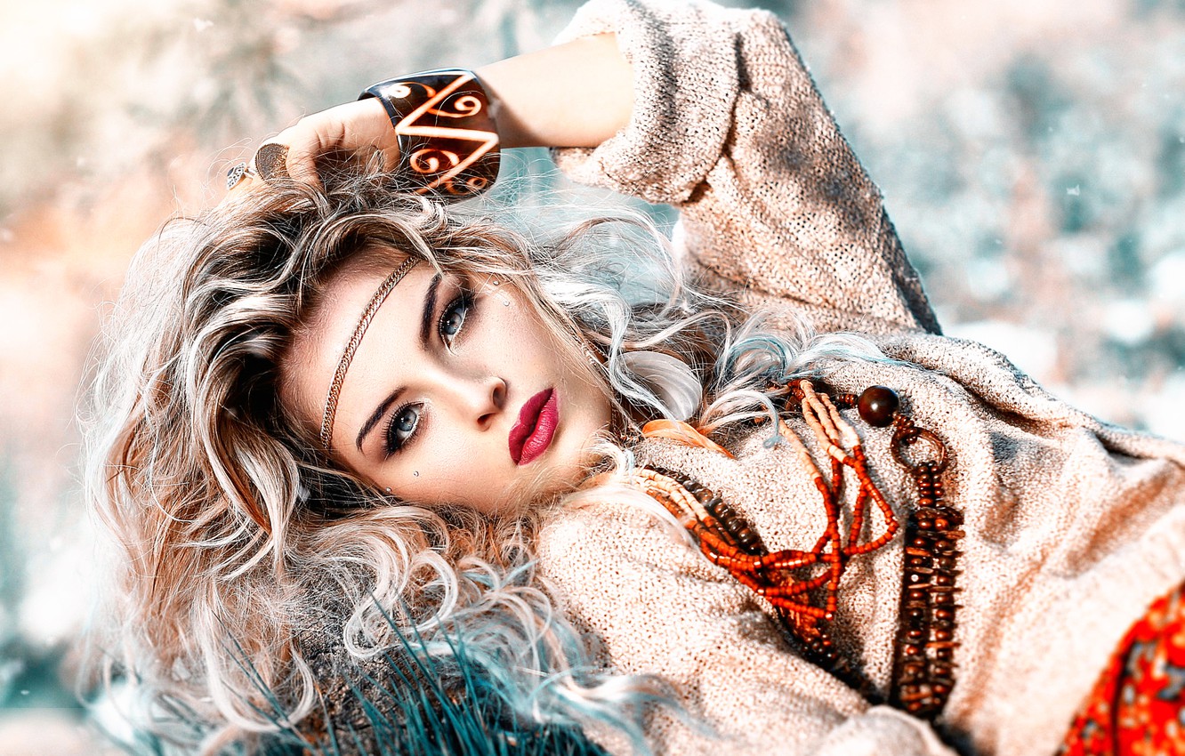 Photo Wallpaper Girl, Decoration, Makeup, Alessandro - Alessandro Di ...