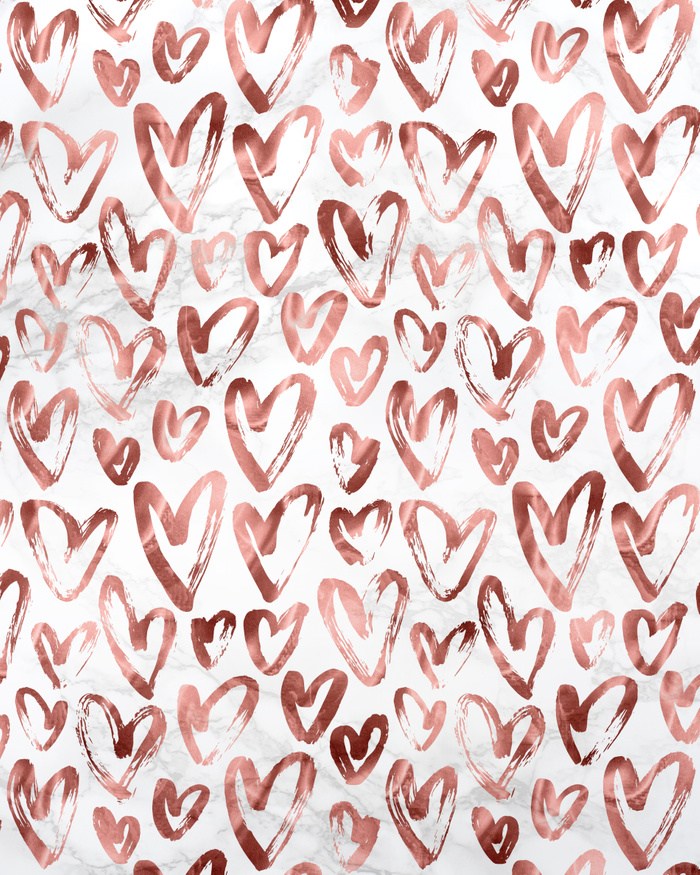 Rose Gold Love Hearts - 700x875 Wallpaper - teahub.io