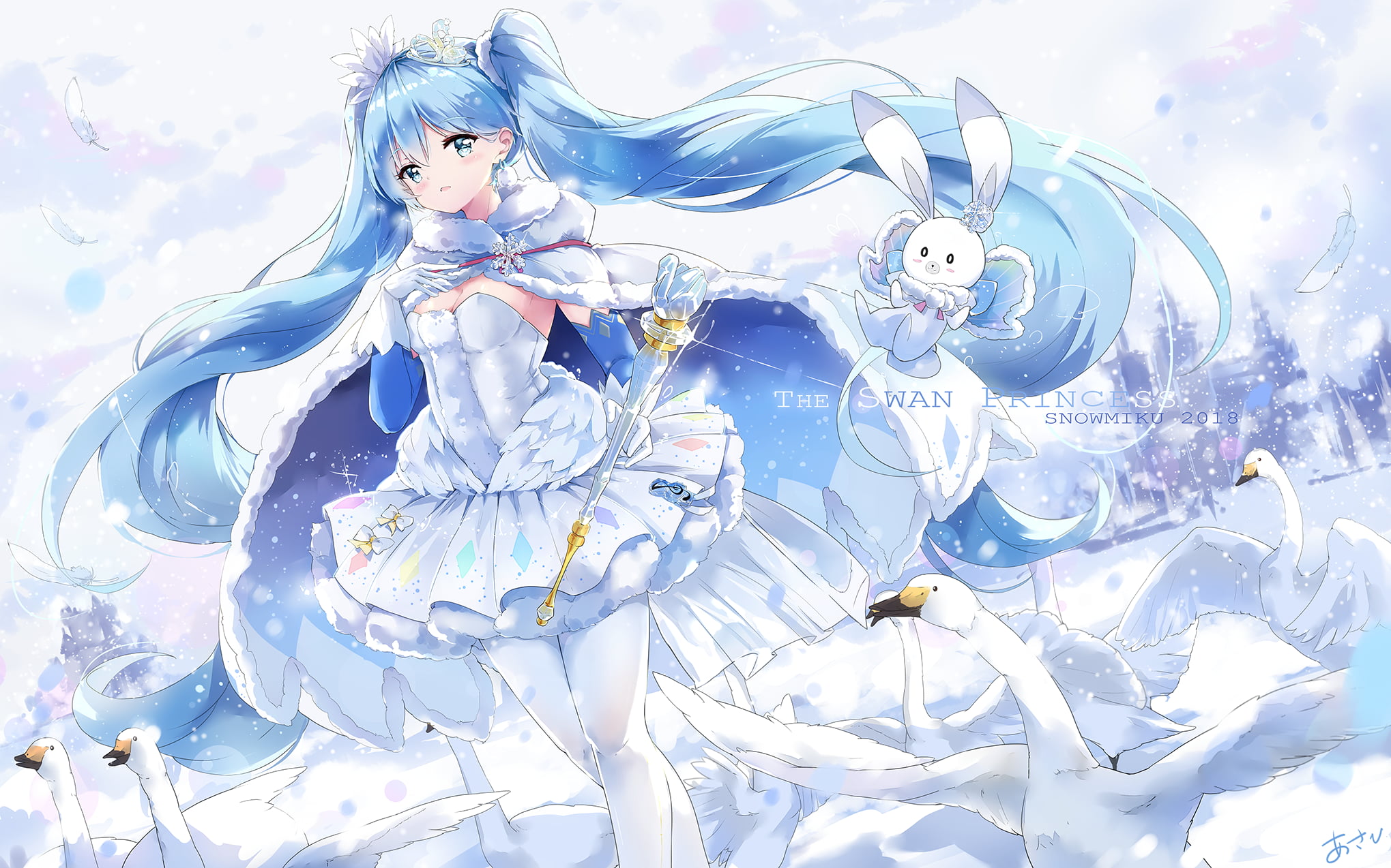 Snow Miku Wallpaper Hd - 2039x1274 Wallpaper - teahub.io