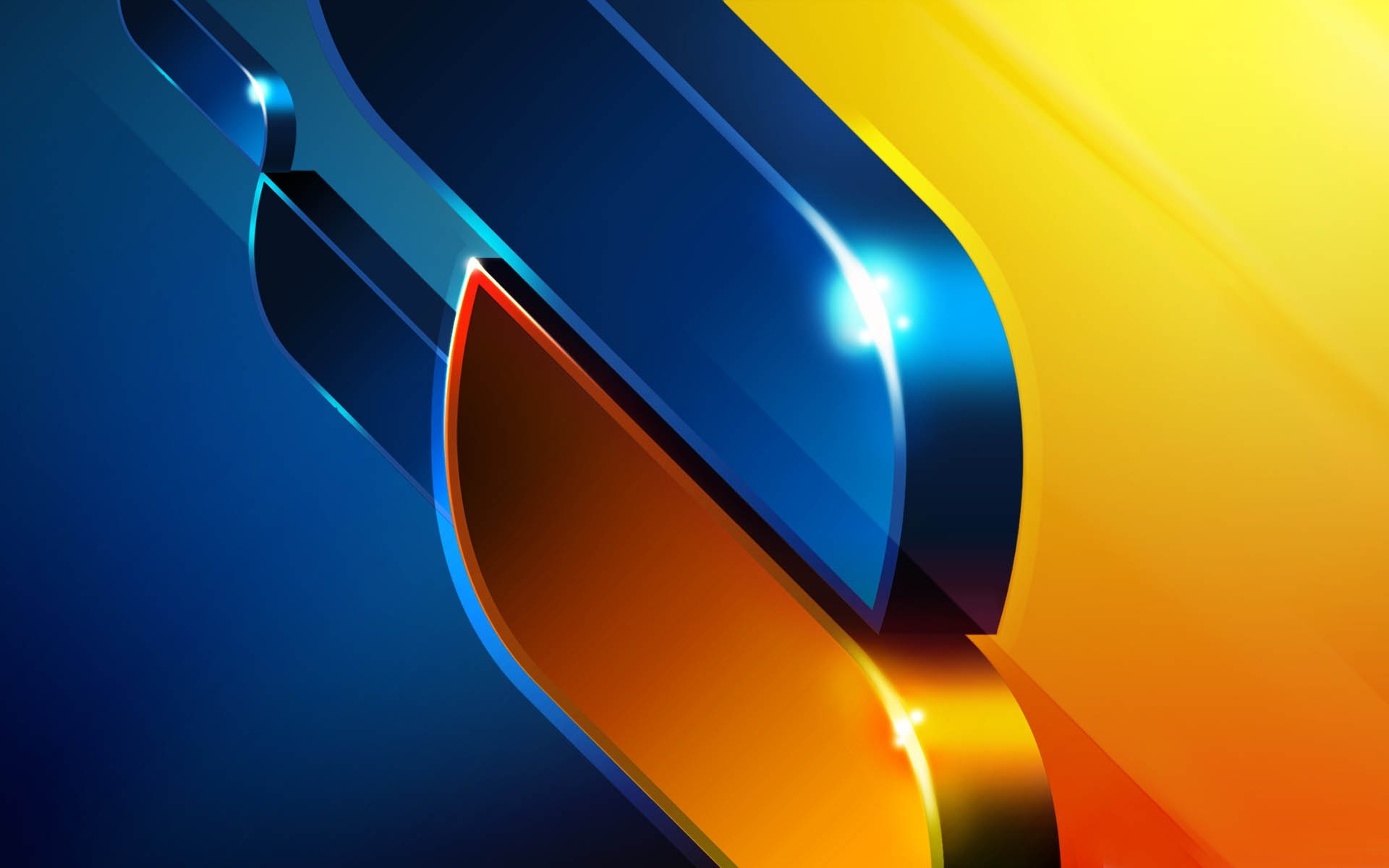 Download 3d Blue Yellow Color Combination Wallpaper - Vector Design ...