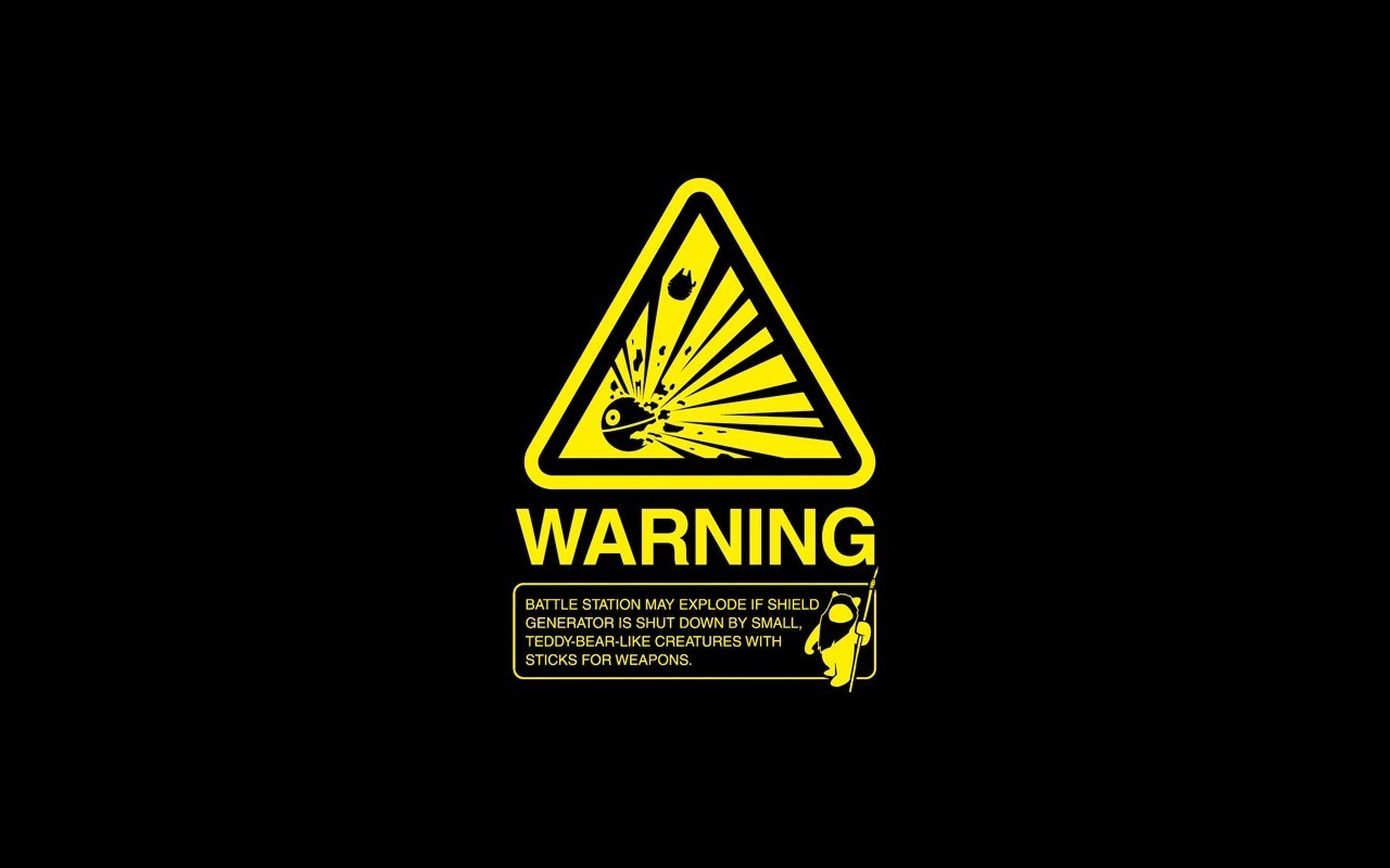 Star Wars Warning Signs - 1280x800 Wallpaper - teahub.io