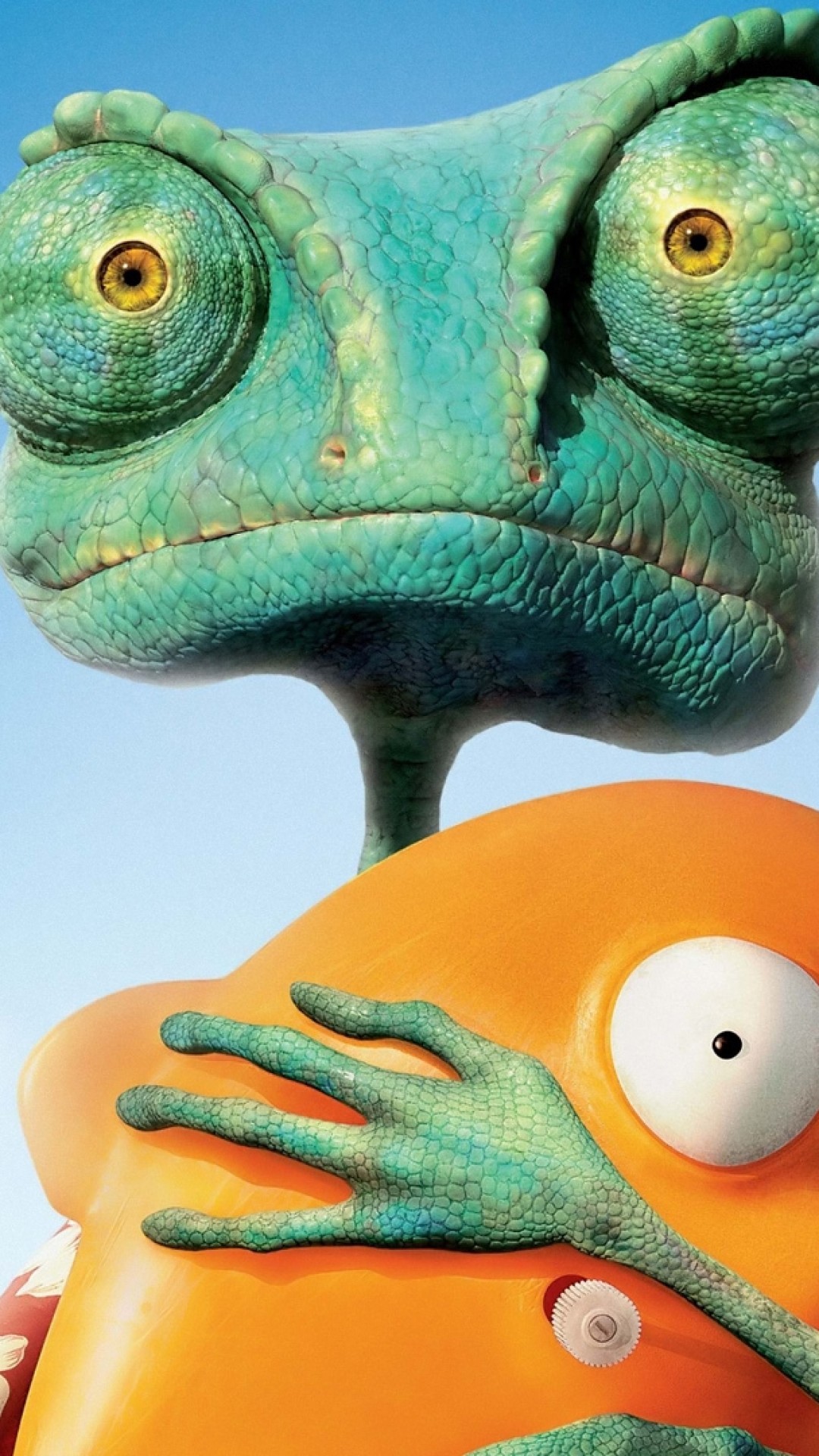 Rango, Animation - Chameleon Cartoon With Weird Eyes - 1080x1920 ...
