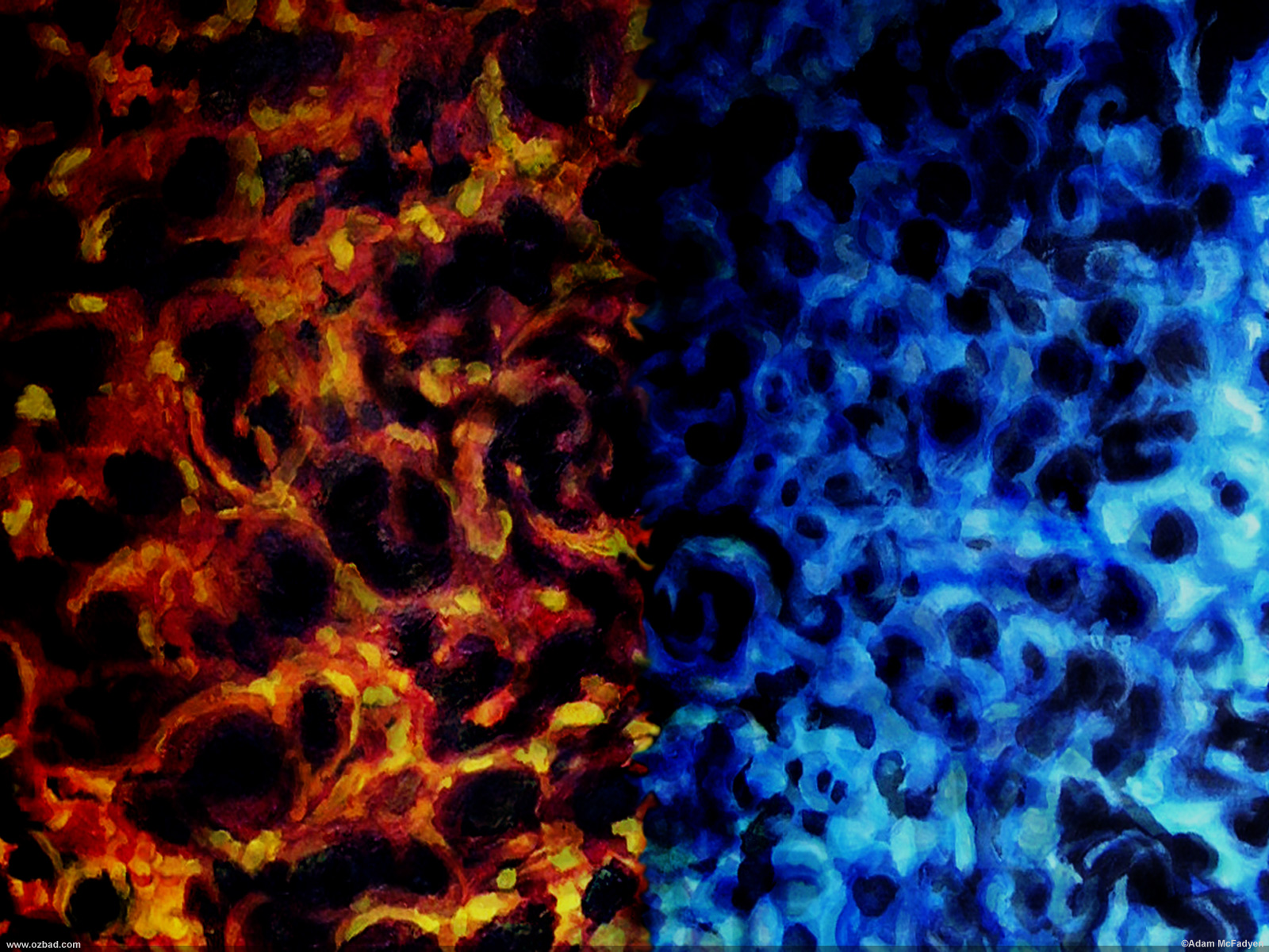 Fire And Water Abstract Painting - Artist Fire And Water - 1600x1200 ...