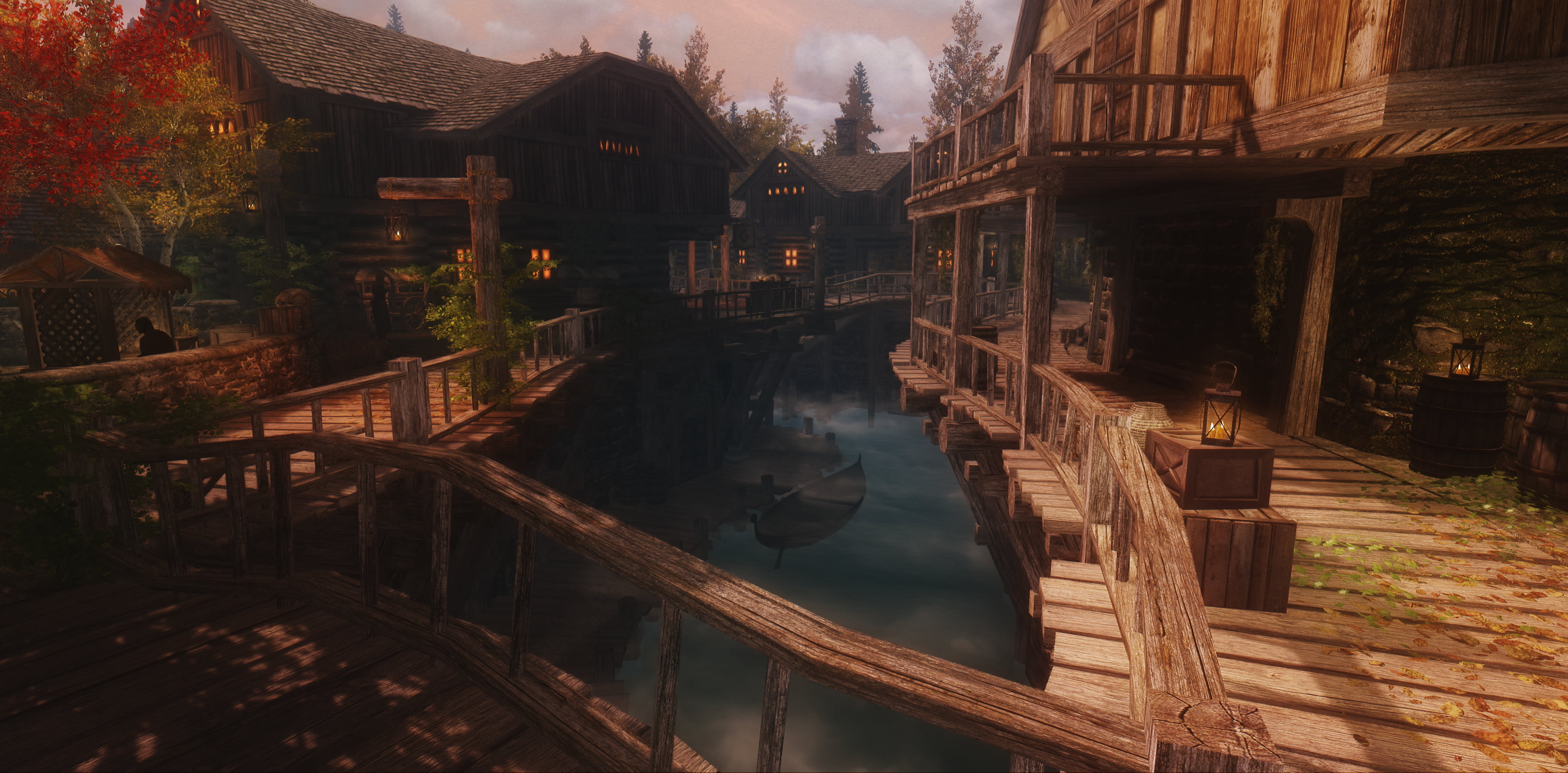4k Skyrim Riften - 3837x1893 Wallpaper - teahub.io