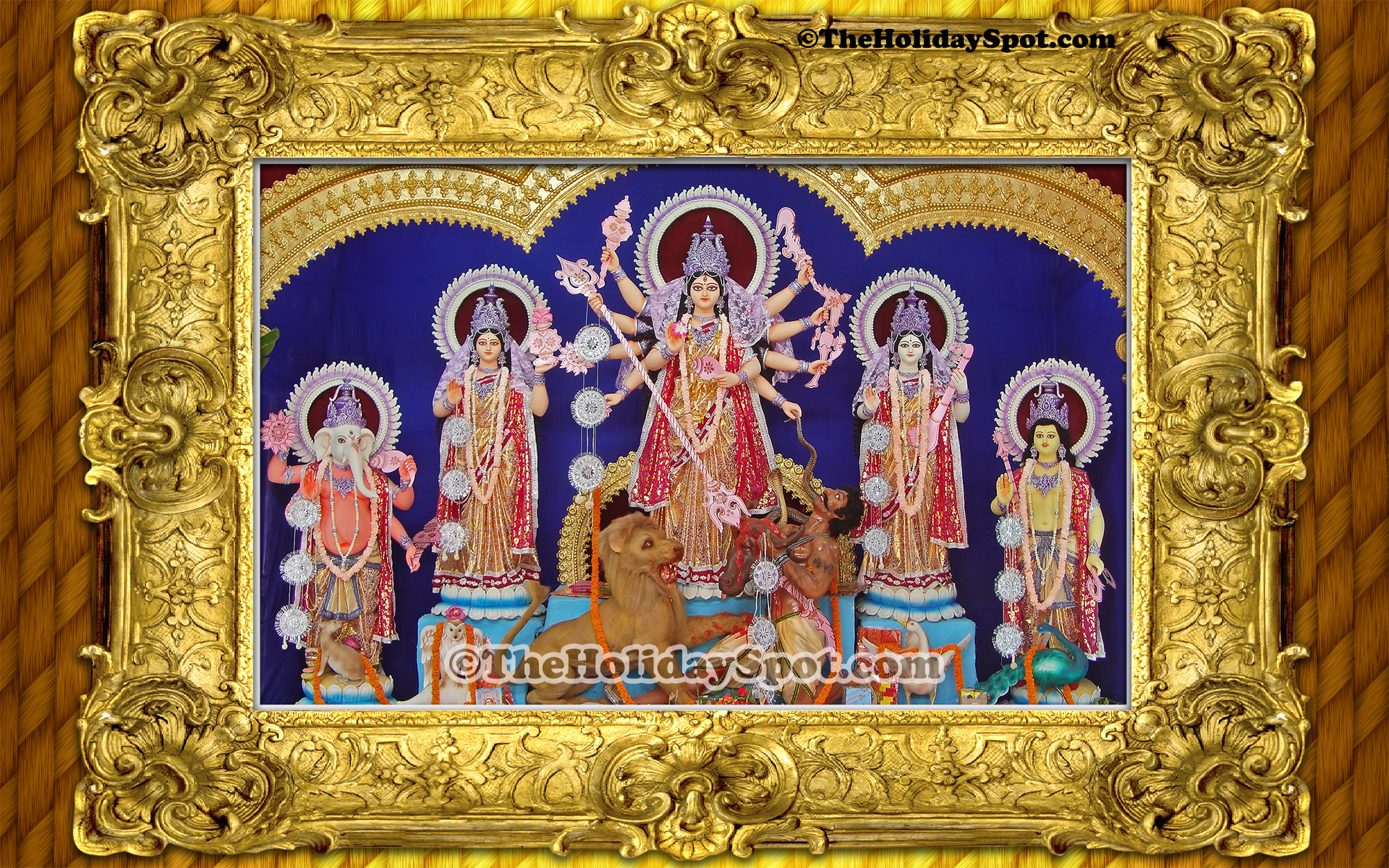 Vijay Pooja Name Wallpaper - Durga Puja 2018 Bengali - 1920x1200 ...