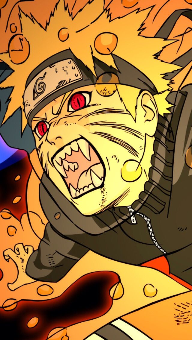 Naruto Demon Fox Art - 640x1136 Wallpaper - teahub.io