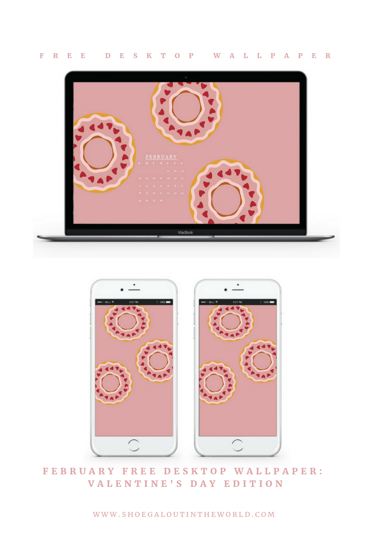 February Free Desktop Wallpaper Valentine S Day Edition - 735x1102 ...
