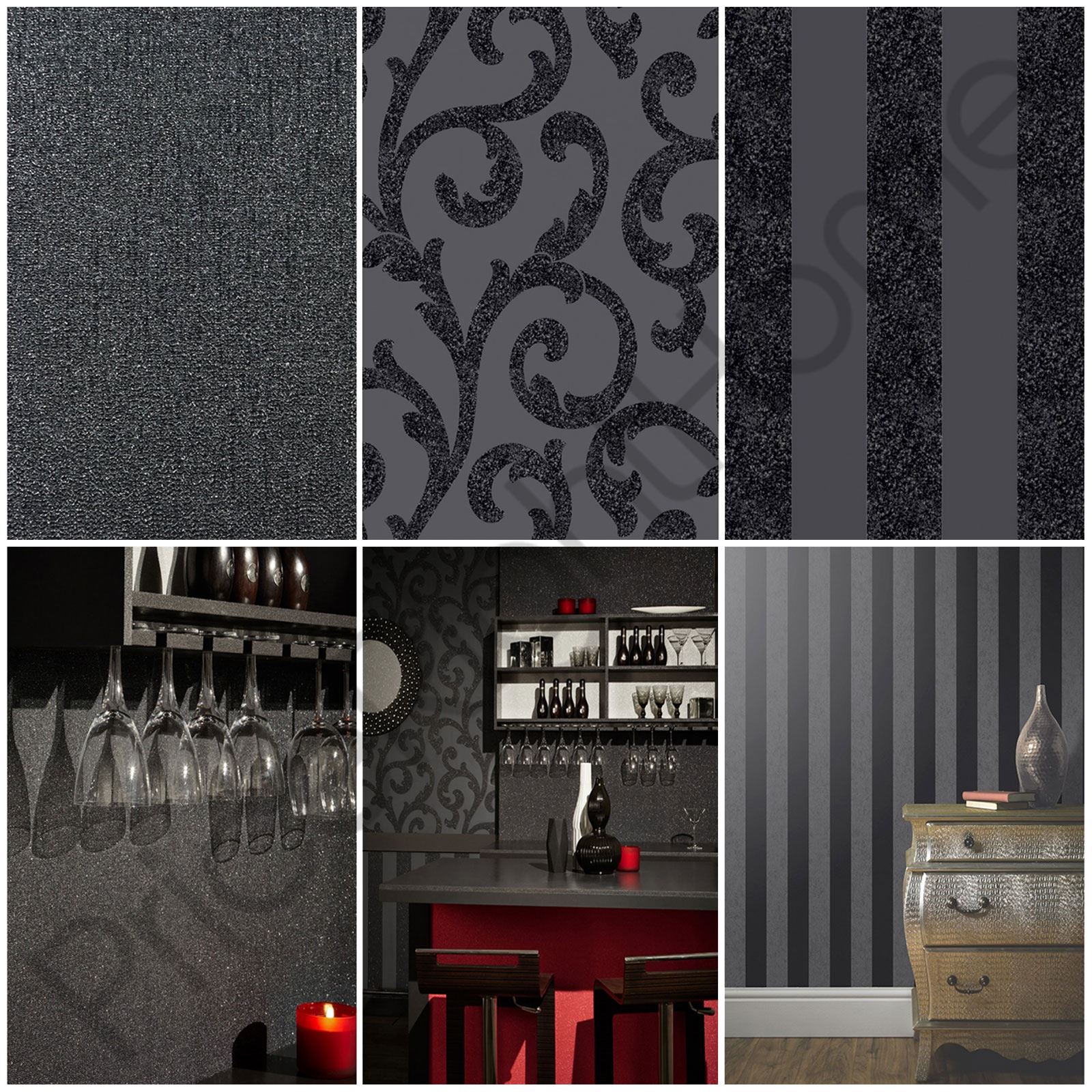 Black Scroll Glitter - 1600x1600 Wallpaper - teahub.io