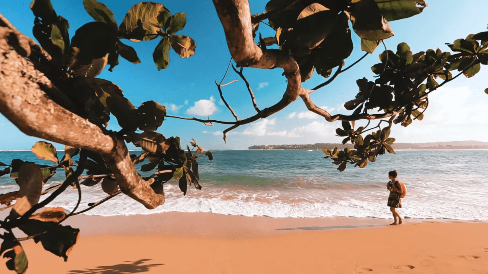 Orange And Teal Beach - 1920x1080 Wallpaper - teahub.io