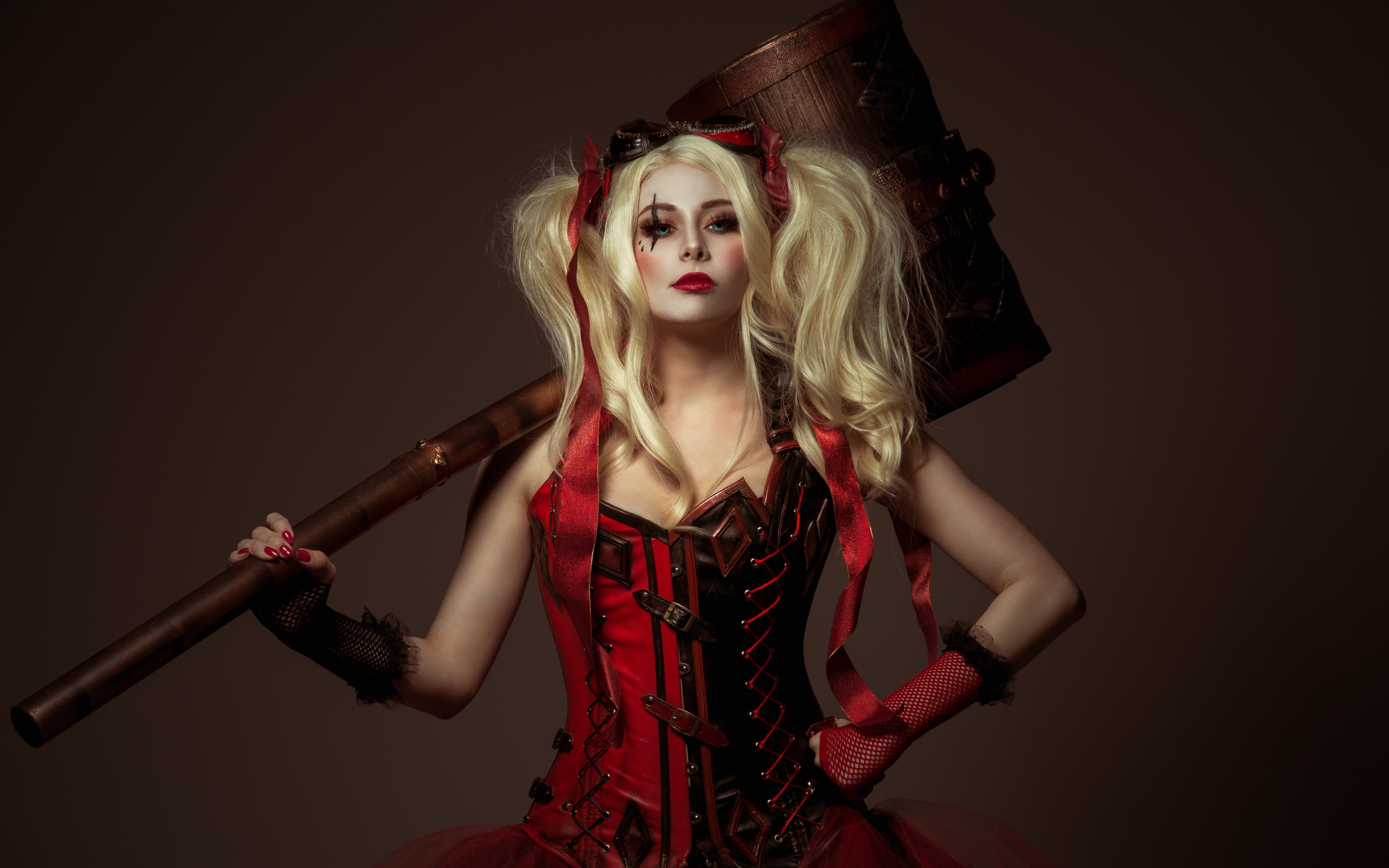 Harley Quinn Cosplay Girl Model 2019 Wallpaper Harley Quinn Wallpaper 4k 3840x2400