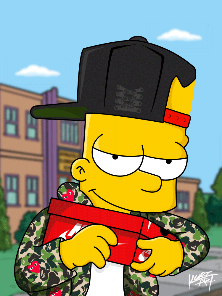 Supreme Wallpaper For Iphone Simpsons - 750x1000 Wallpaper - teahub.io