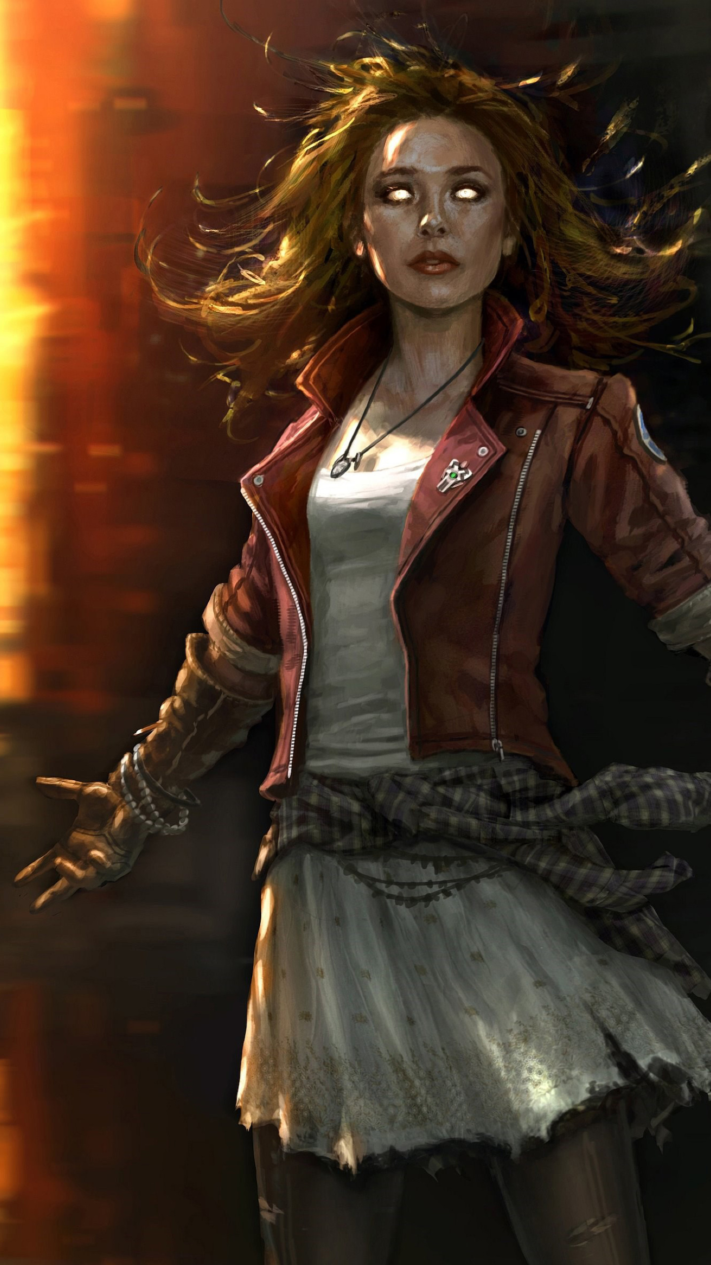 Marvel Scarlet Witch Concept Art - 1440x2560 Wallpaper - teahub.io