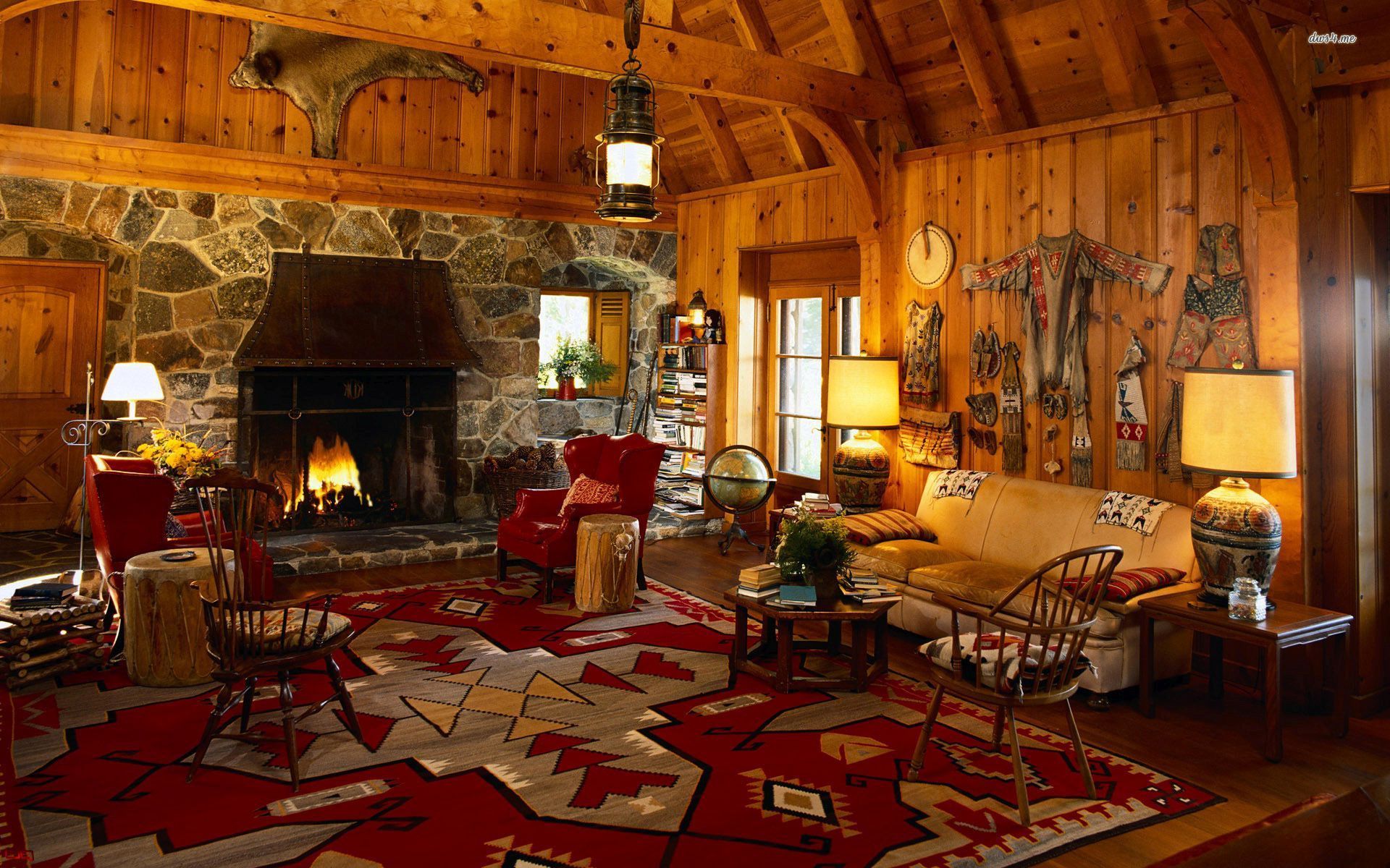 Christmas Cabin Wallpaper