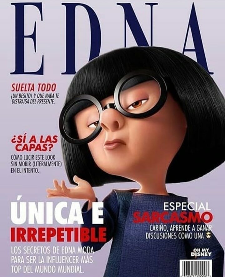 Disney Image - Edna Mode Magazine - 720x886 Wallpaper - teahub.io