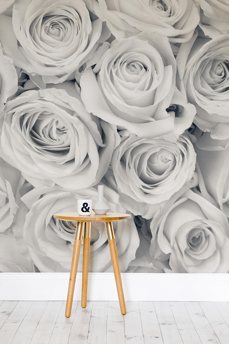 Download Grey Rose Wallpaper Bedroom Idea - Teahub.io