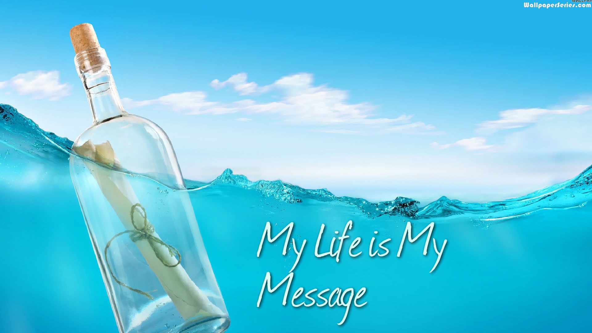 My Life Quotes Wallpaper - Message In A Bottle Hd - 1920x1080 Wallpaper ...