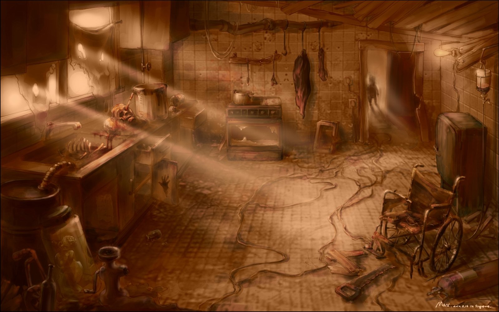 Horror Kitchen Art - 1600x1000 Wallpaper - teahub.io