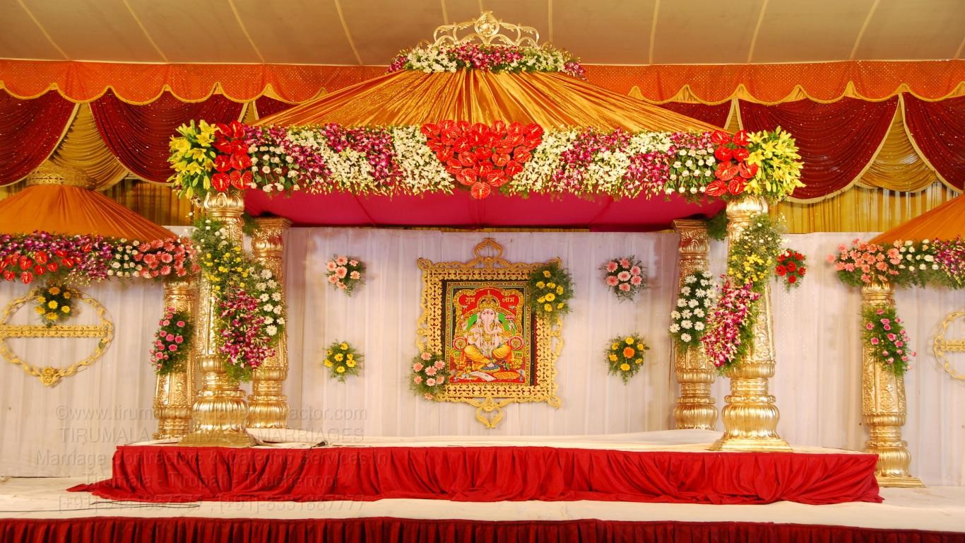 Kalyana Mandapam Decorations - 1366x768 Wallpaper - teahub.io