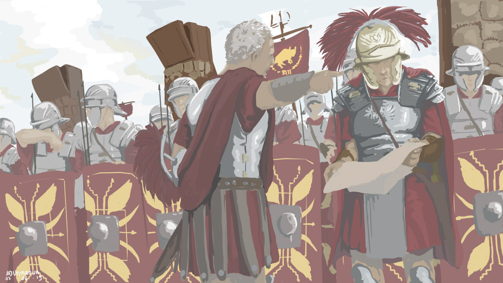 Anime Roman Legion - 1600x900 Wallpaper - teahub.io