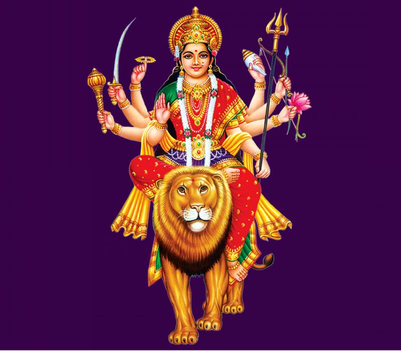 Durga Maa Navratri Sticker - 800x700 Wallpaper - teahub.io