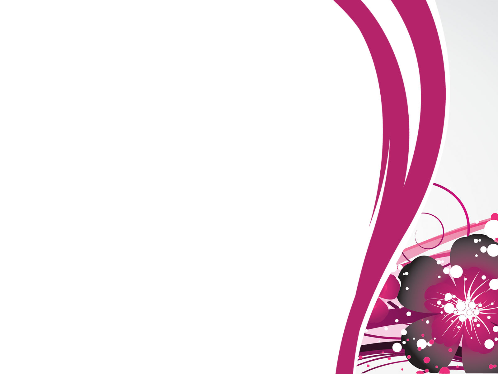 Pink Floral On Corner Powerpoint - Classy Pink Powerpoint Background ...