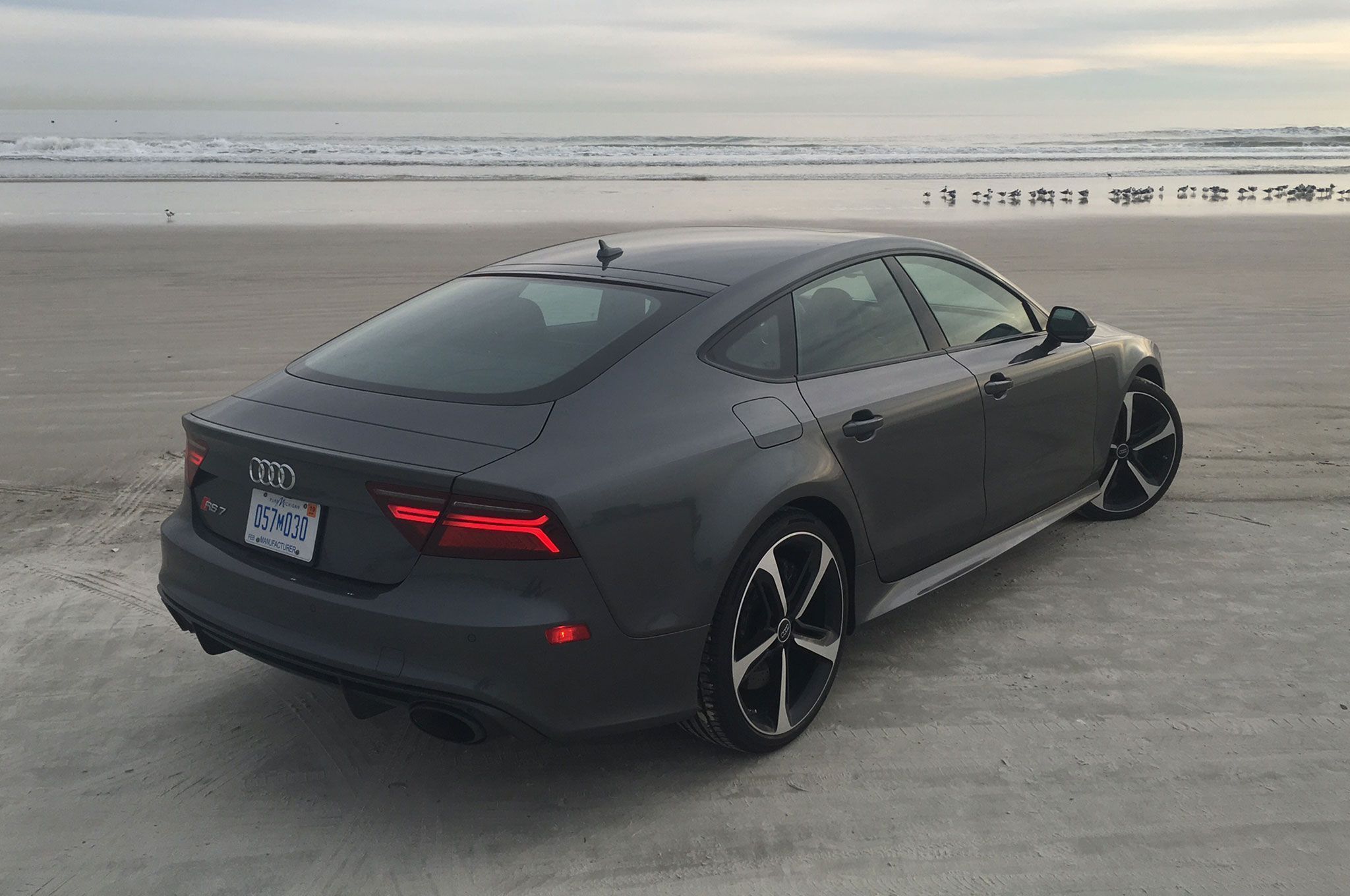 New Sports Cars Wallpapers Audi Rs7 2017 Matte Black - Audi Rs7 Back ...