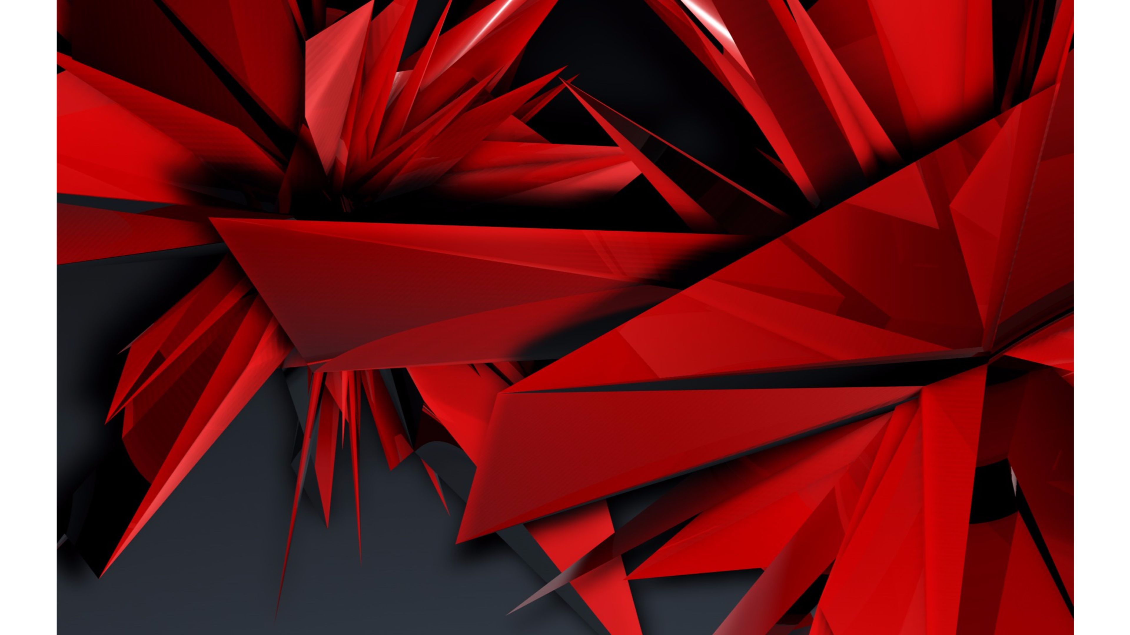 Weird Shapes Abstract S Wallpaper - High Resolution Red Abstract ...