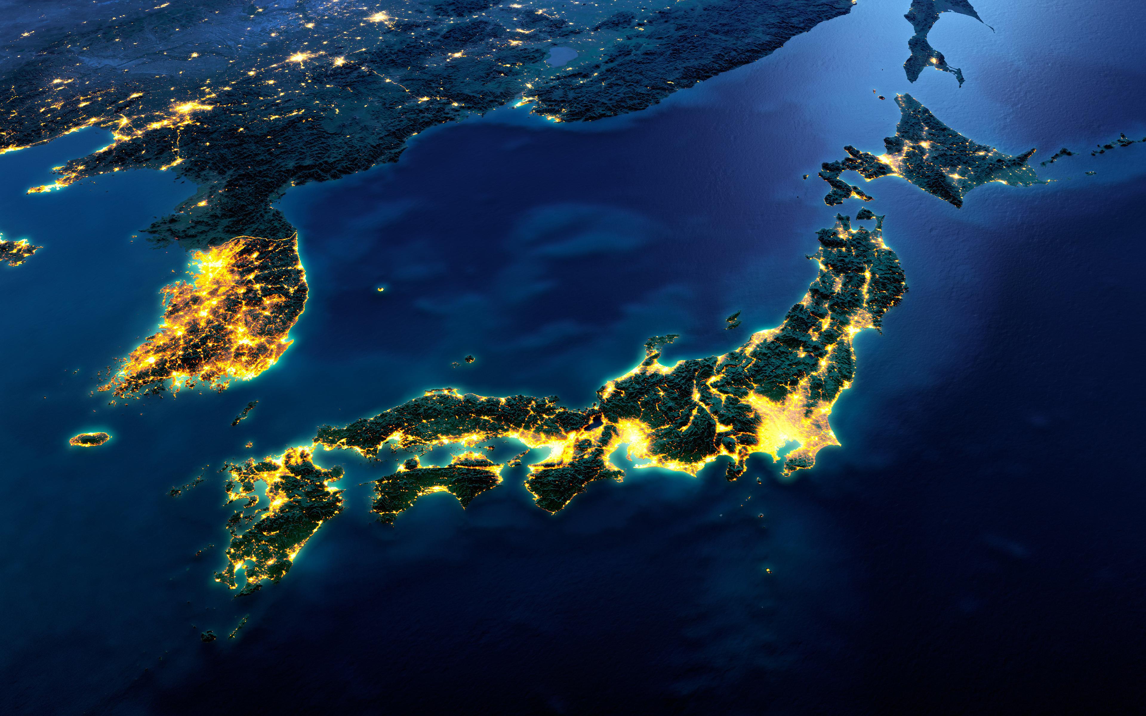 Japan View From Space - 3840x2400 Wallpaper - teahub.io