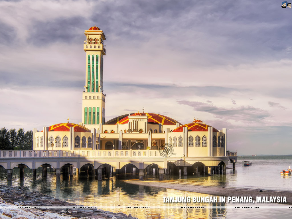 Mosques Wallpaper - Penang Floating Mosque - 1024x768 Wallpaper - teahub.io