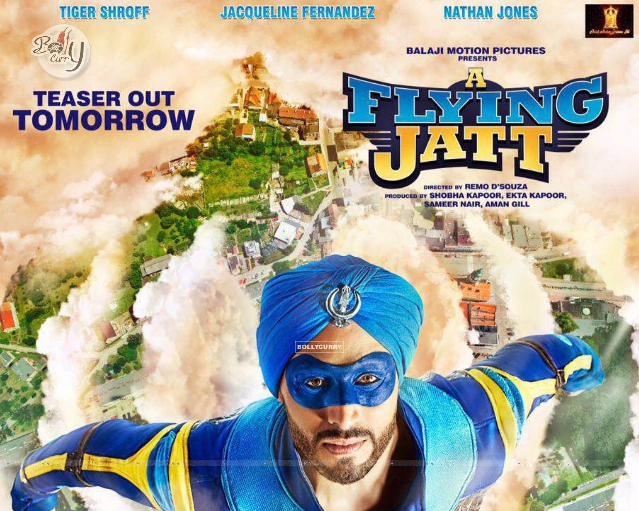 Tiger Shroff In A Flying Jatt - Flying Jatt Poster - 1280x1024 ...