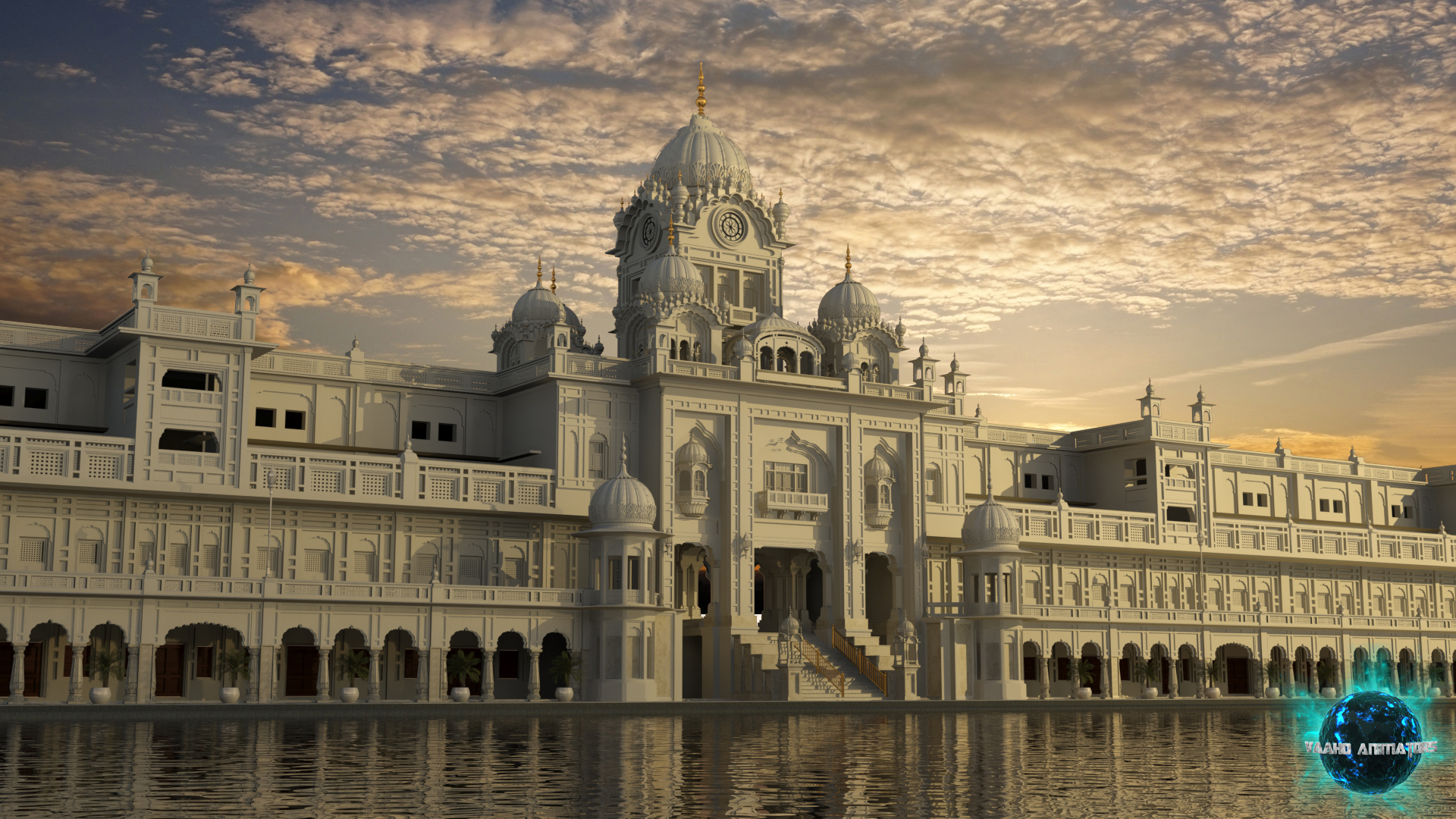 Golden Temple Animation - 1920x1080 Wallpaper - teahub.io