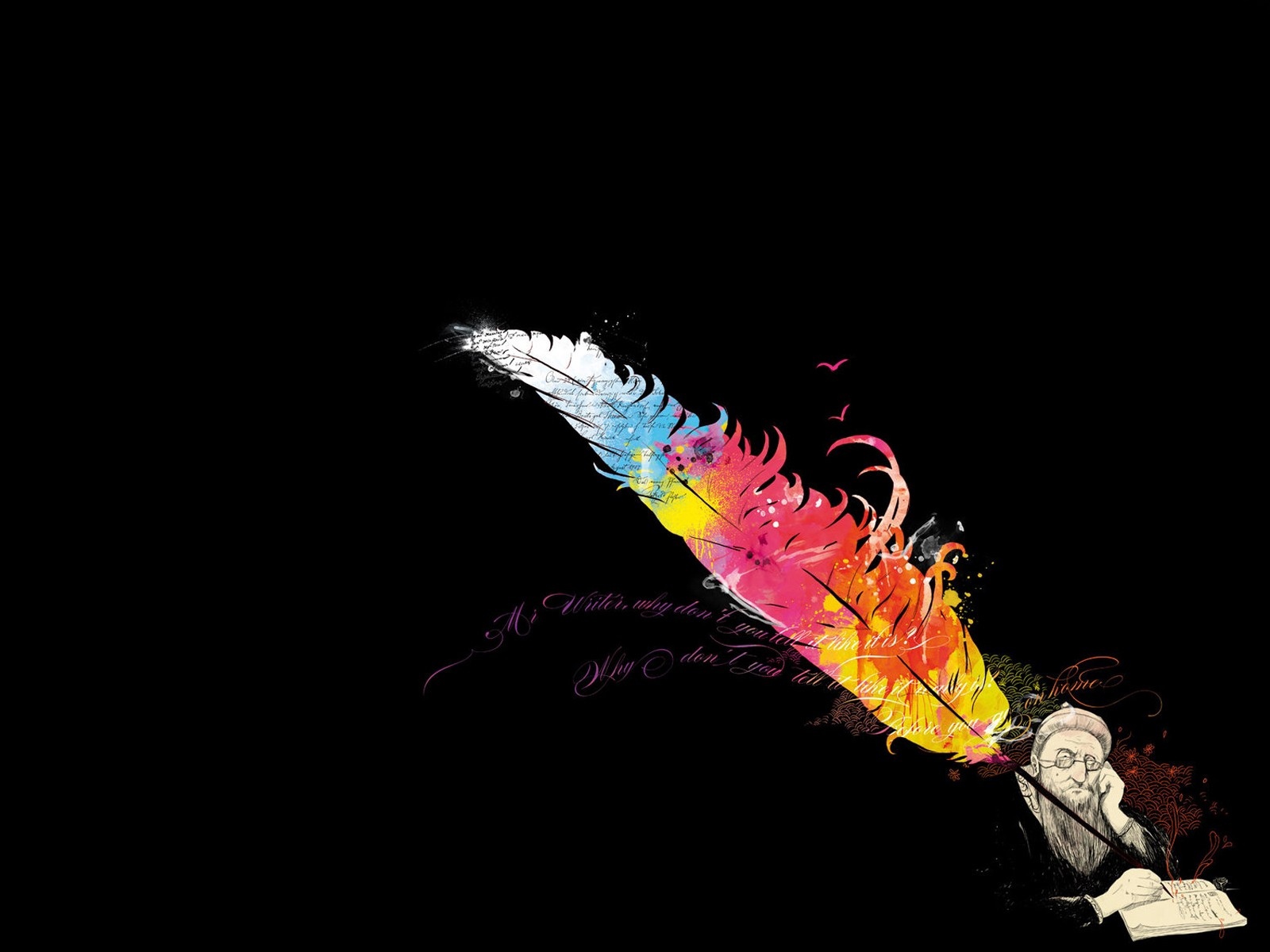 Download Wallpaper Pen, Thought, Muse, Poetry, Prose - Background ...