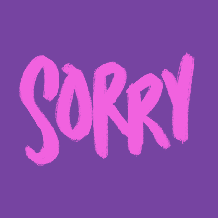 Sorry Text Gif - 700x700 Wallpaper - teahub.io