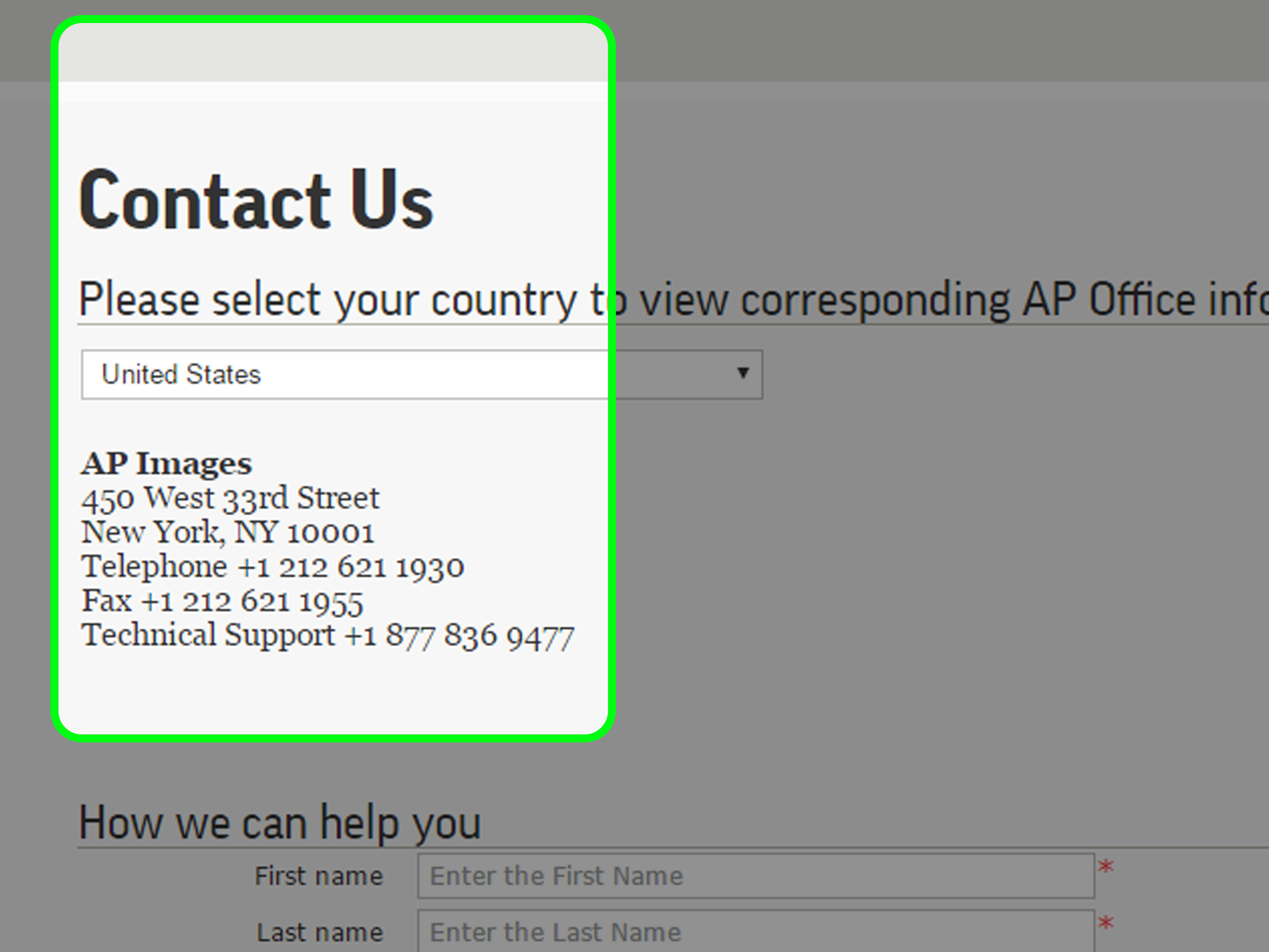 Image Titled License Content From Associated Press - Ap Contact Name ...