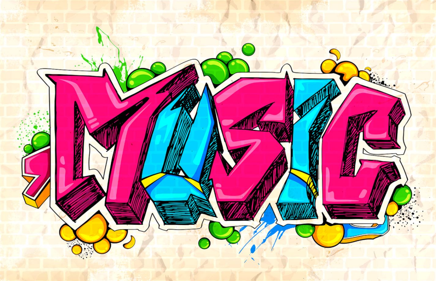 Graffiti Music Notes