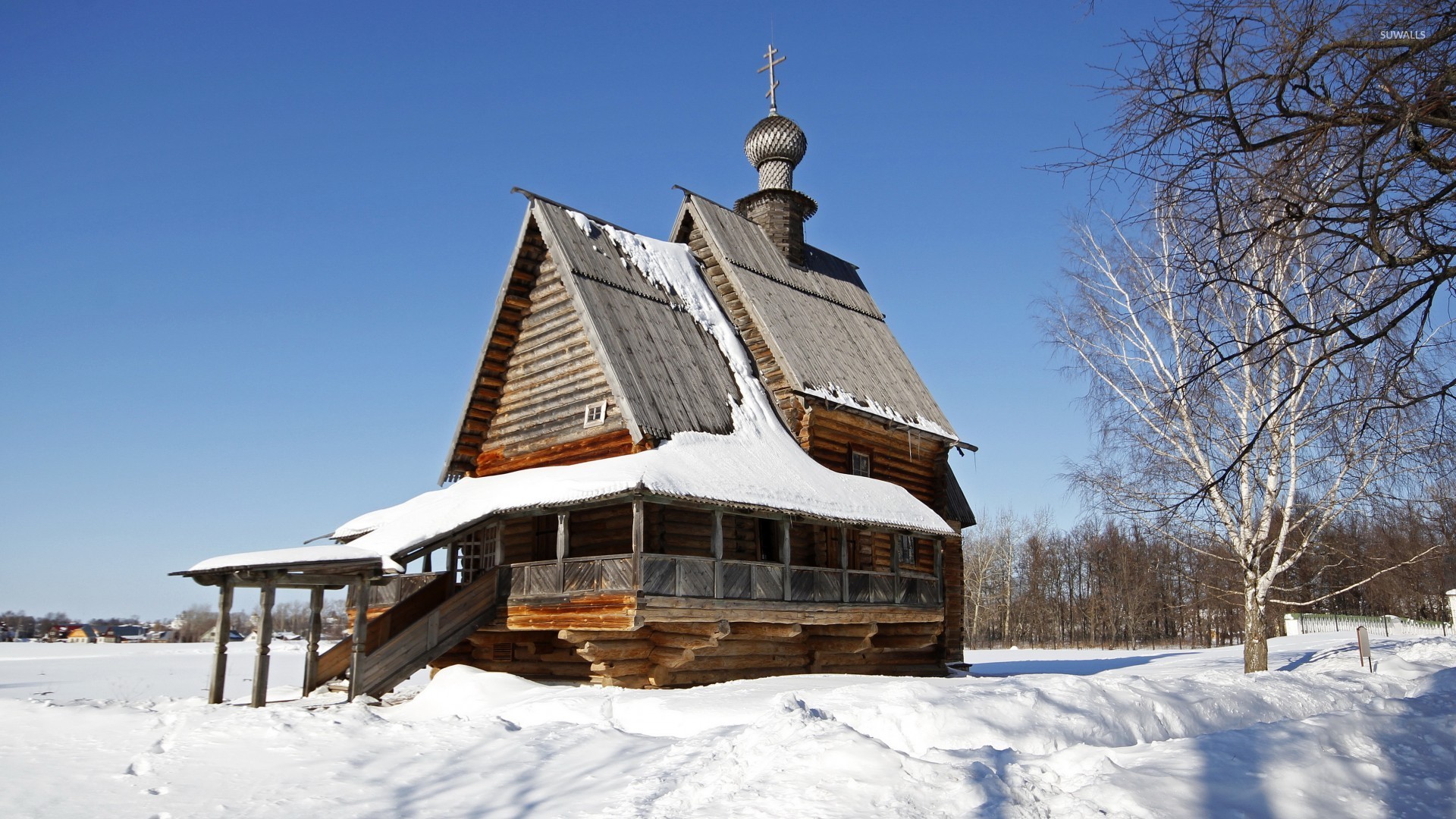 Churches In The Snow - 1920x1080 Wallpaper - teahub.io