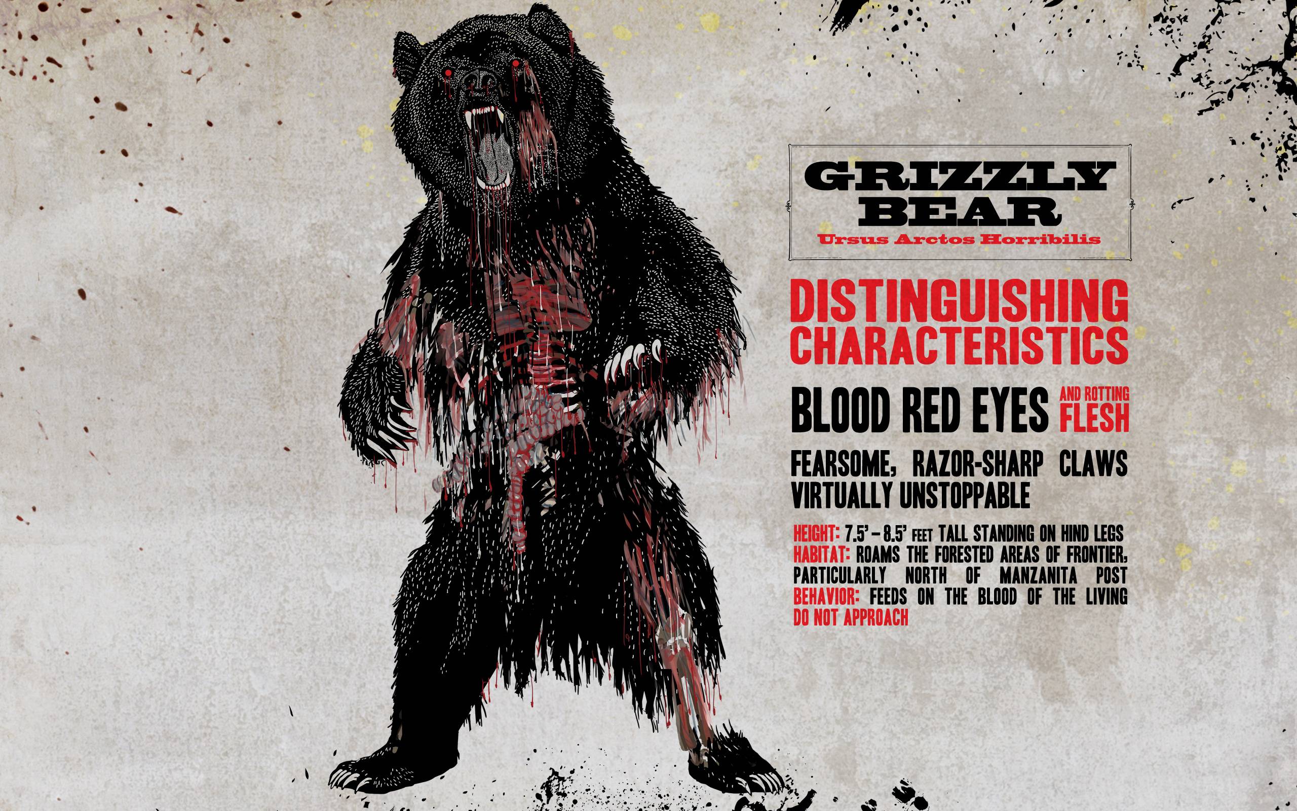 Zombie Bear Red Dead - 2560x1600 Wallpaper - teahub.io