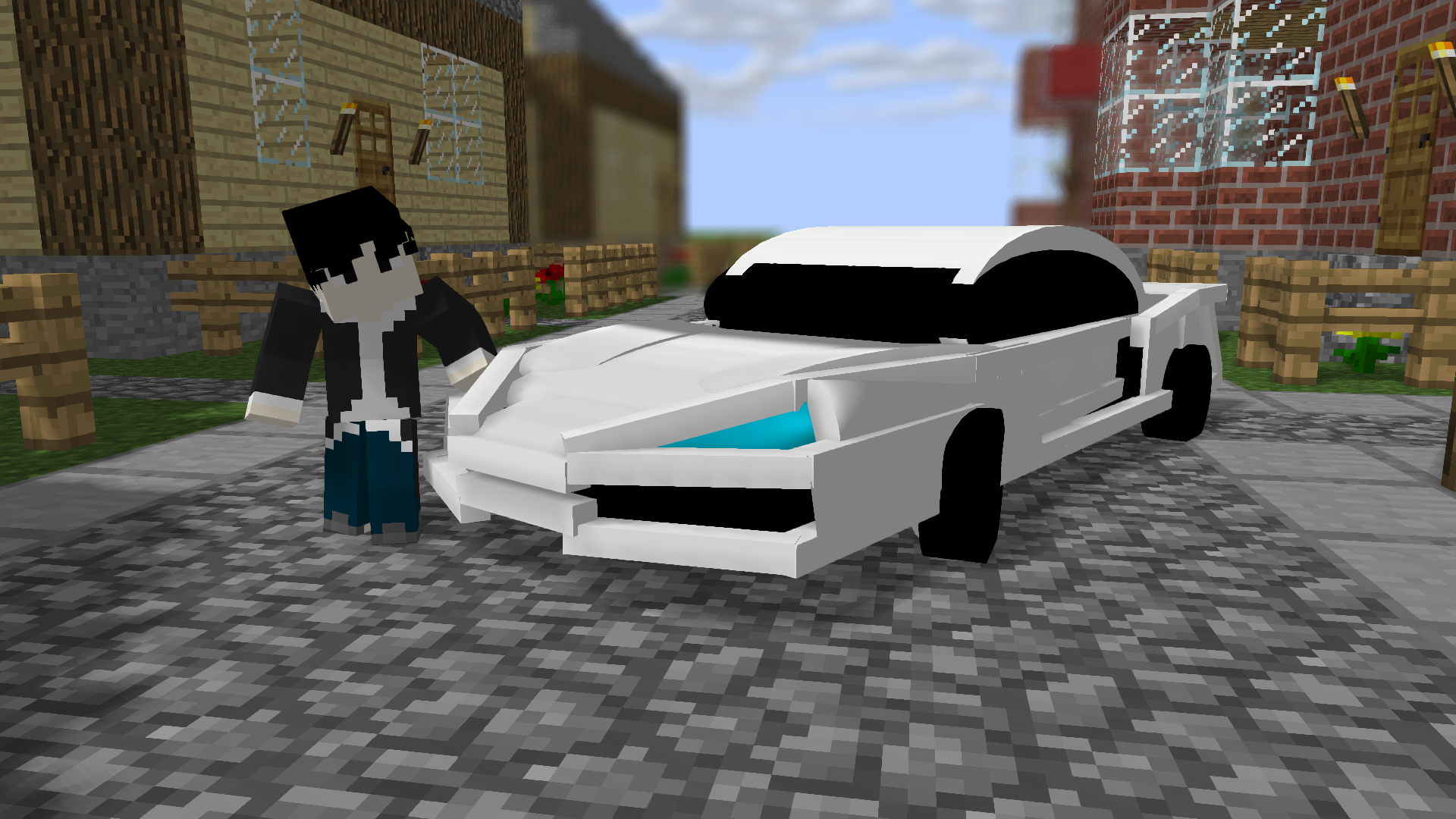 Ix0au7u - Mine Imator Race Car - 1920x1080 Wallpaper - teahub.io