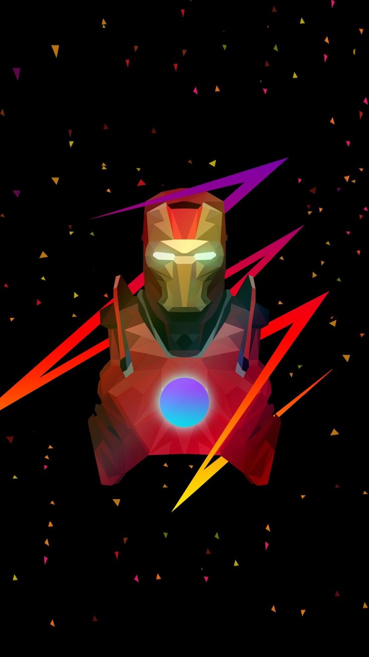 Wallpaper, Superhero, Poly, Man, Iron, Aweinspiring, - Ironman Polyart ...