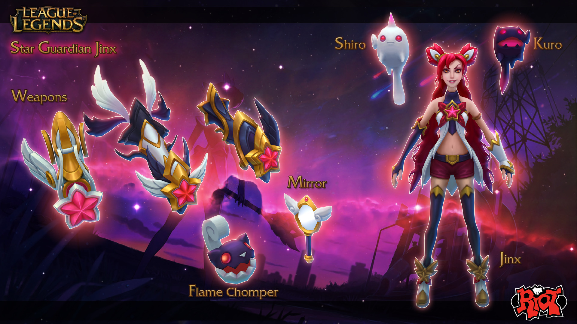League Of Legends Star Guardian Jinx - 1920x1080 Wallpaper - teahub.io
