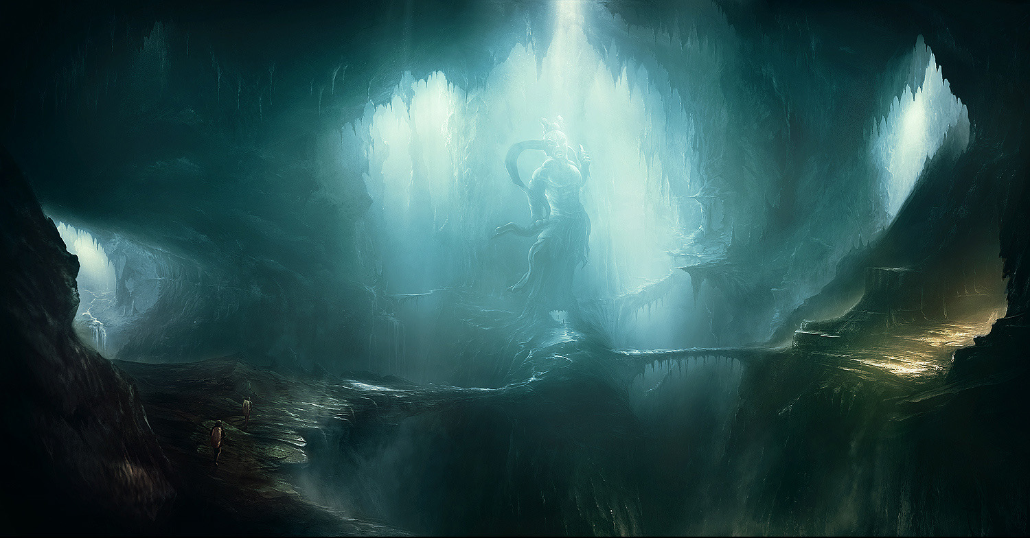 Underground Chasm Art - 1500x784 Wallpaper - teahub.io
